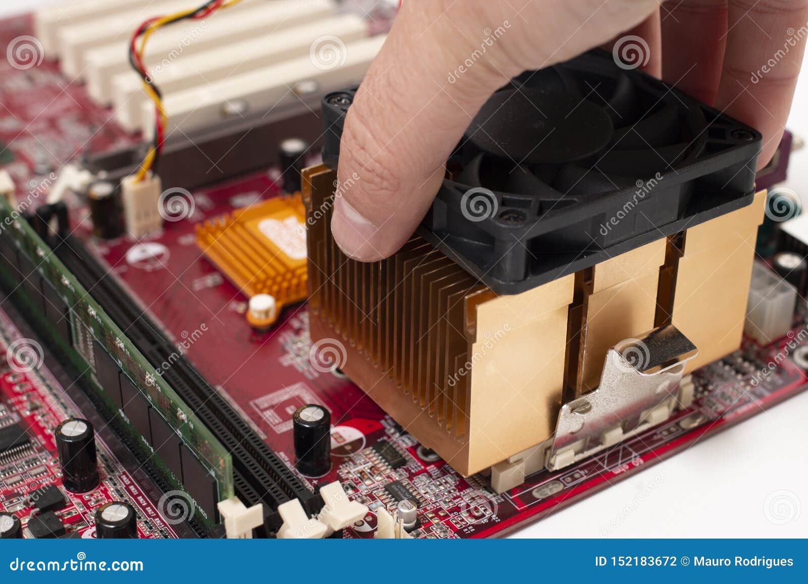 Installing a Cpu Fan on Motherboard Stock Photo - Image of chip ... Installing a Cpu Fan on Motherboard Stock Photo - Image of chip ...