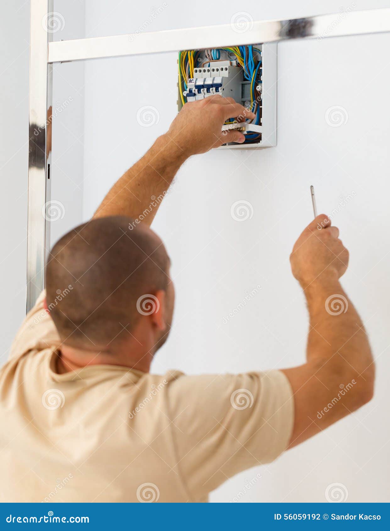 Installing Electric Fuse at Home Stock Photo - Image of crafts, cord ...