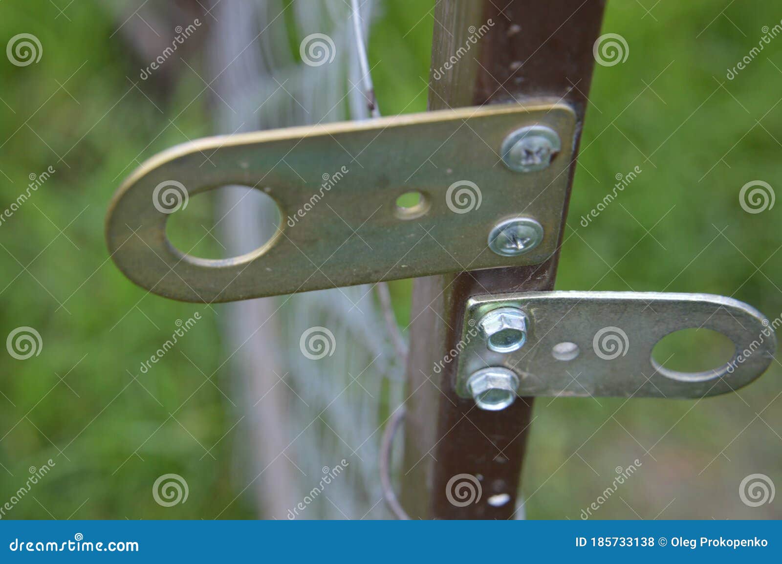 Installing Fasteners for Installing a Padlock Stock Photo - Image of ...