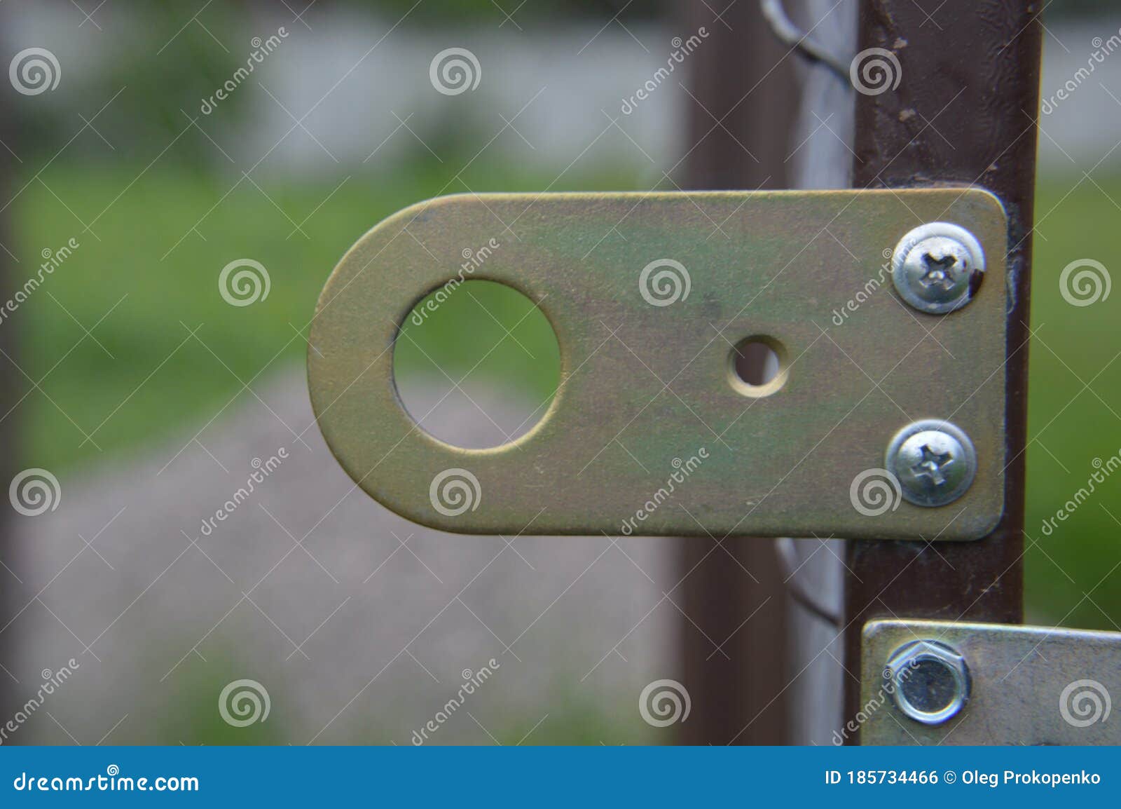 Installing Fasteners for Installing a Padlock Stock Photo - Image of ...