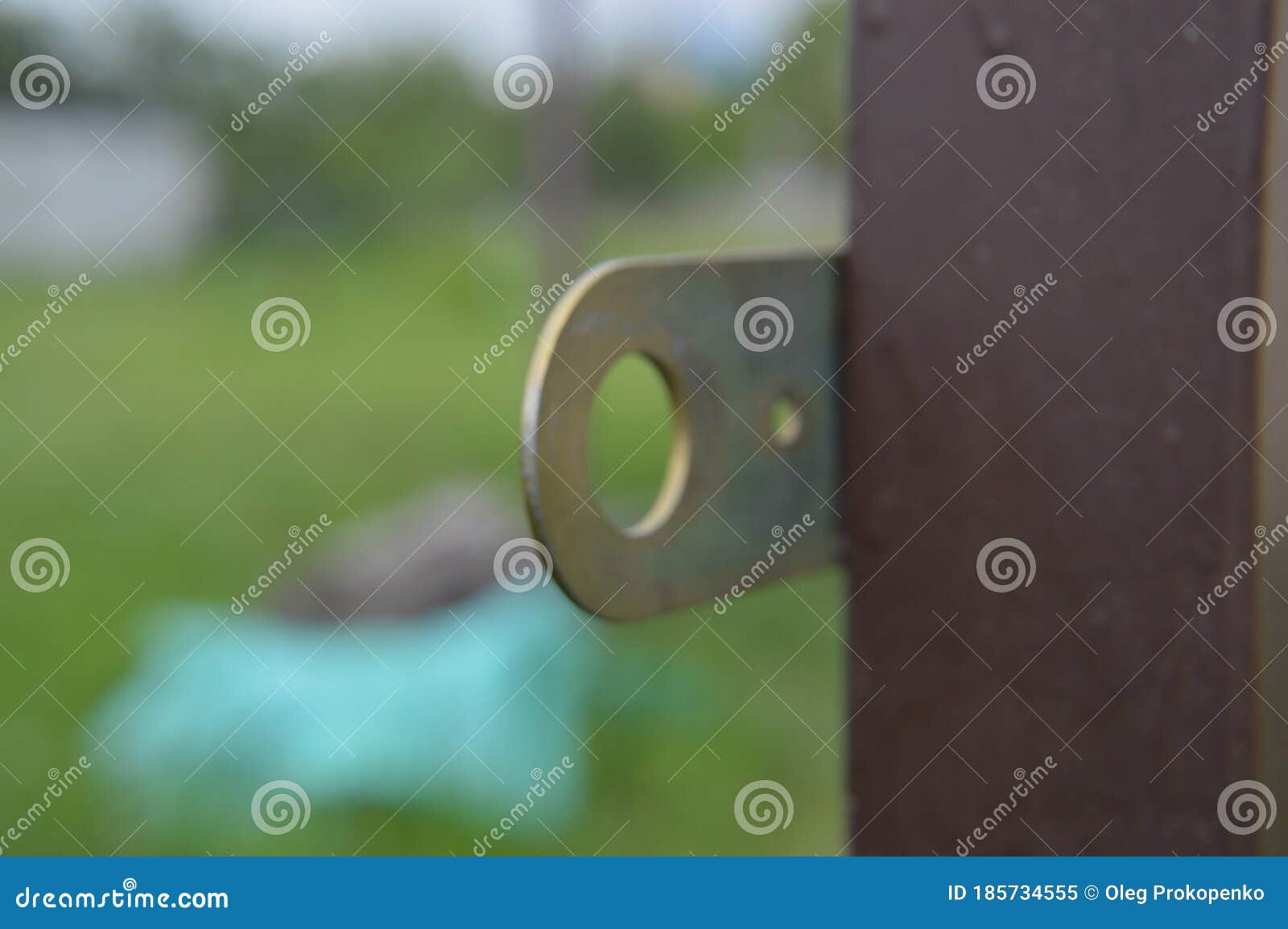 Installing Fasteners for Installing a Padlock Stock Image - Image of ...