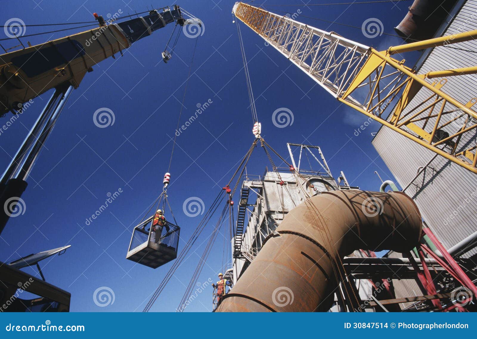 Installing Fume Extraction Pipe Into Steel Foundry Smelter Editorial ...