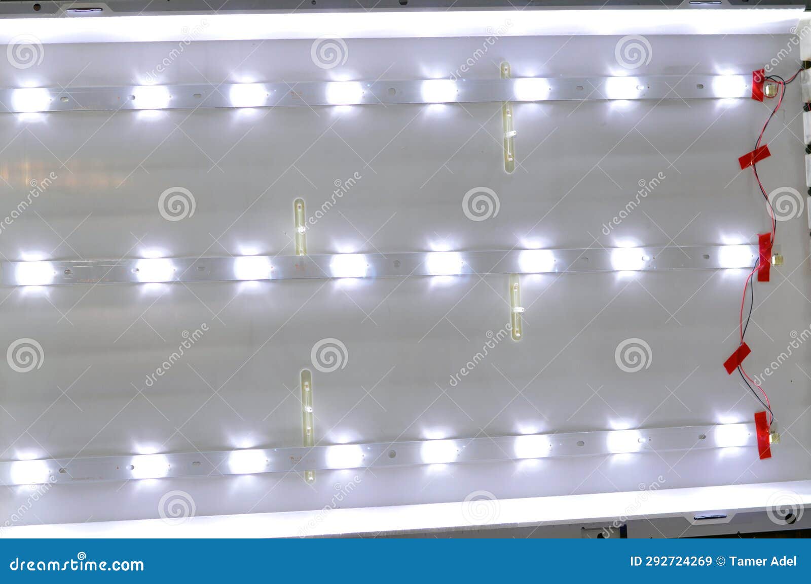 Installing Led Light Strips As a Backlight for a TV Television Device ...