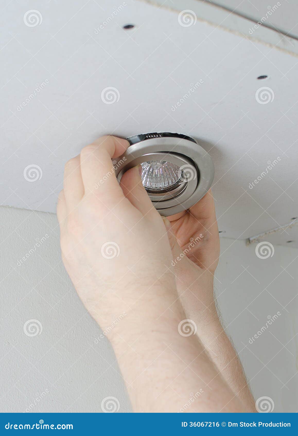 Installing of light bulb stock photo. Image of installation - 36067216