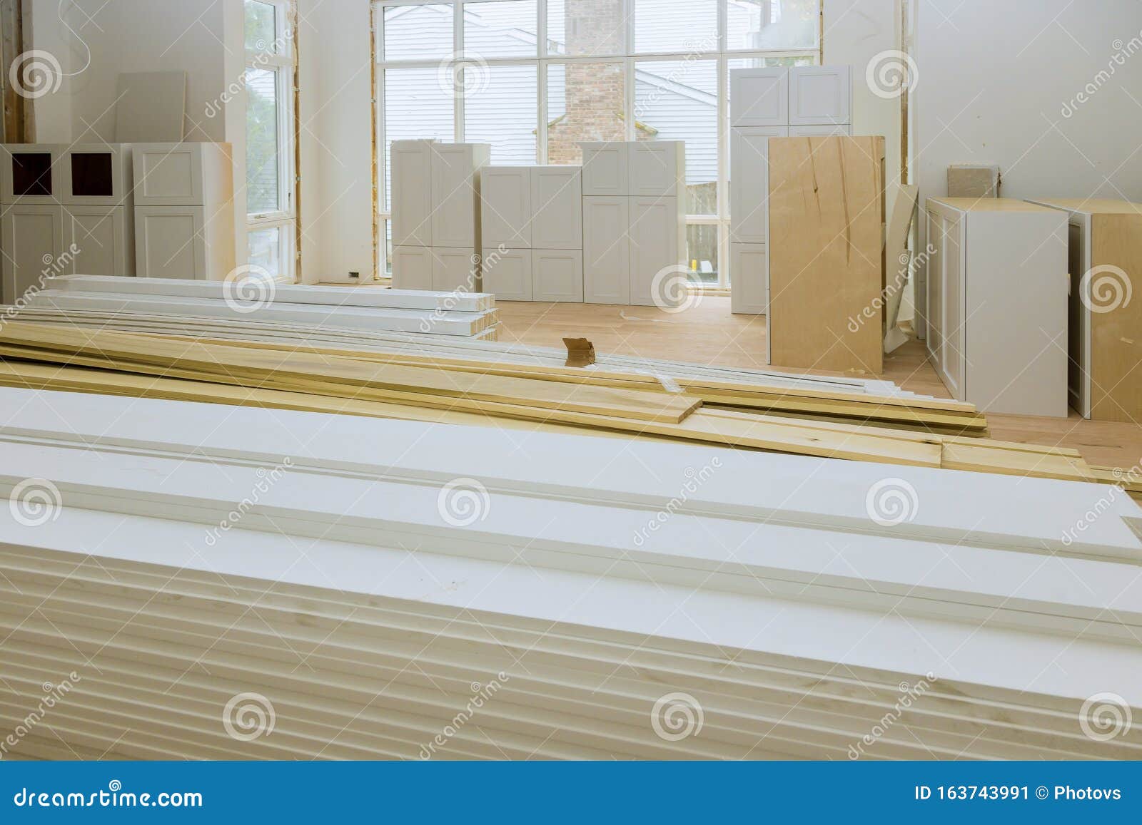 Installing Material New Home for Repairs in an Apartment is Under ...