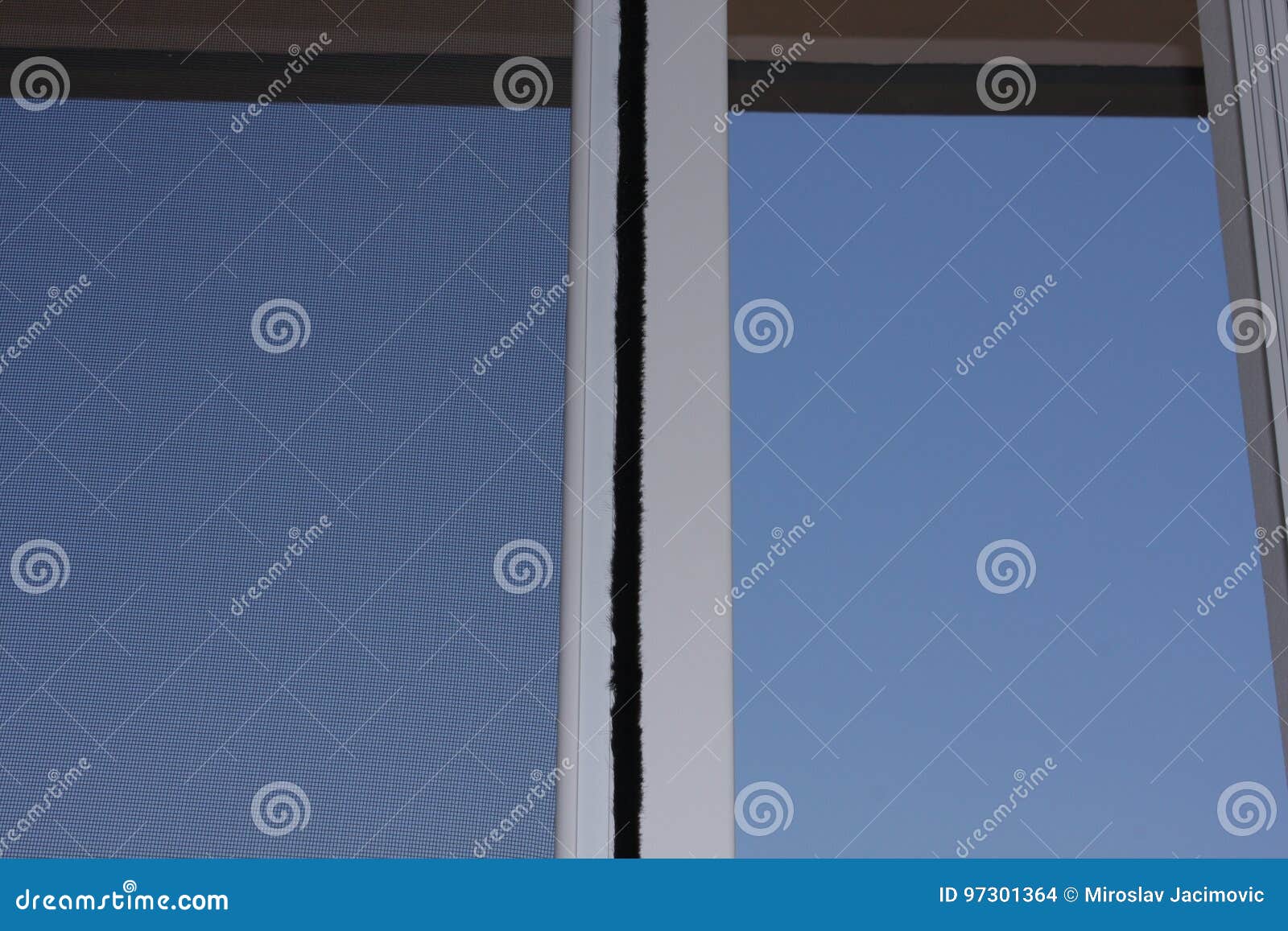 Mosquito Nets For Plastic PVC Windows Stock Photo | CartoonDealer.com ...