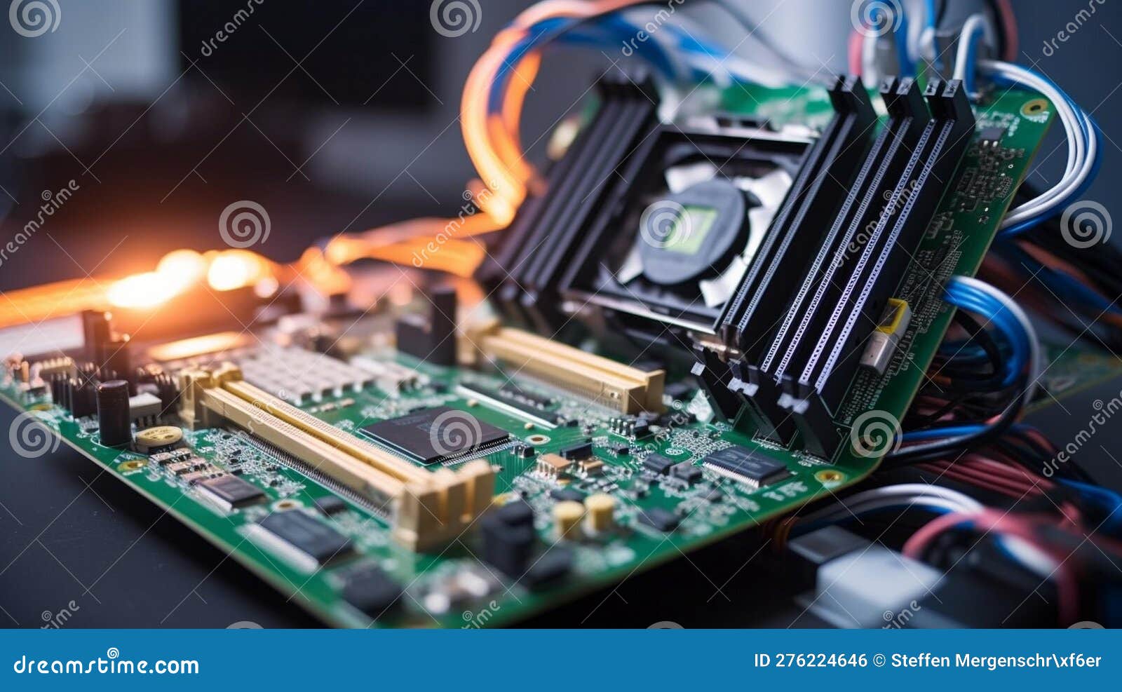 Installing Motherboard in Computer Case Stock Illustration ...