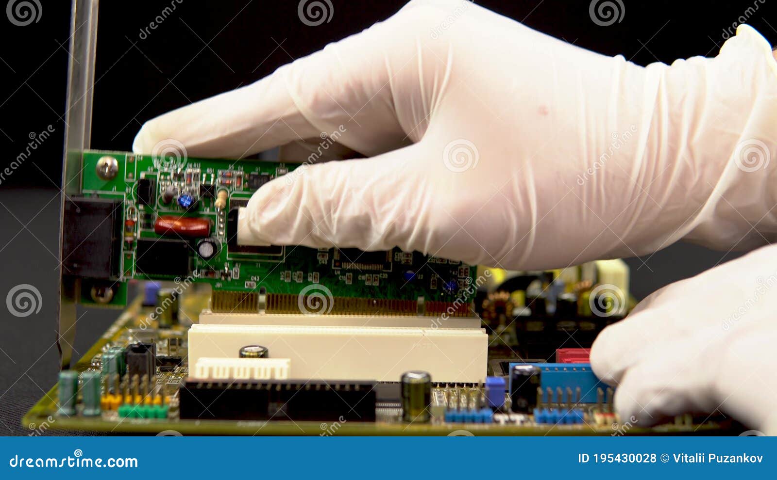 Installing a Network Card on the Motherboard. Network Data Transmission ...