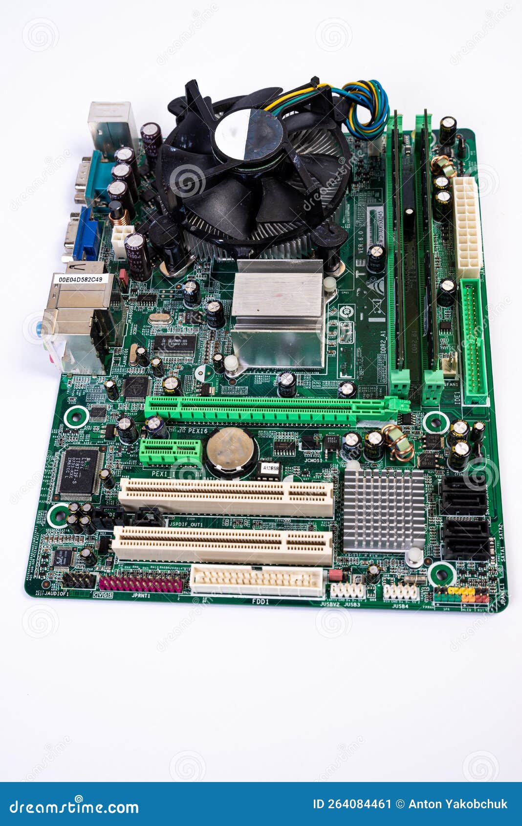 Installing a New RAM DDR Memory for a Personal Computer Processor Socket in a Service. Upgrade ...