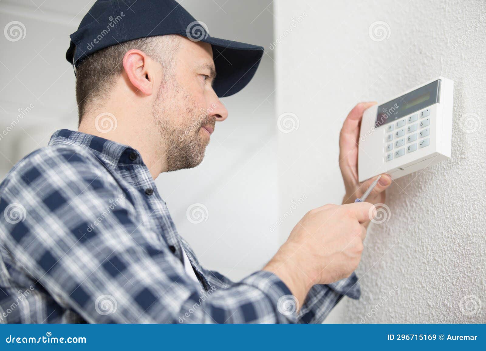 Installing Programmable Room Thermostat Stock Image - Image of hands ... Installing Programmable Room Thermostat Stock Image - Image of hands ...
