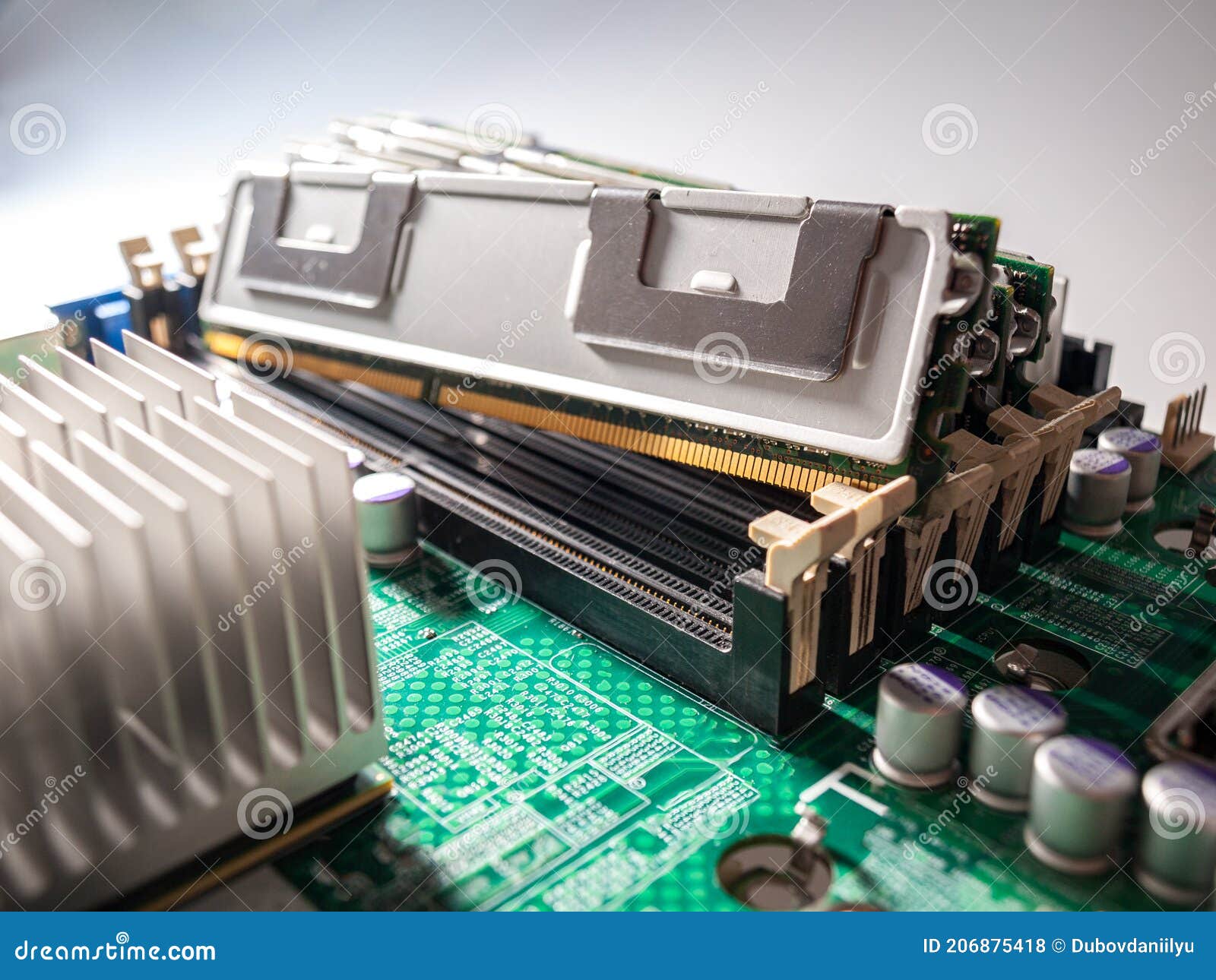 Installing Ram Modules In The Computer Motherboard Replacing And Repairing Computer Components