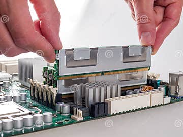 Installing RAM Modules in the Computer Motherboard, Replacing and Repairing Computer Components ...