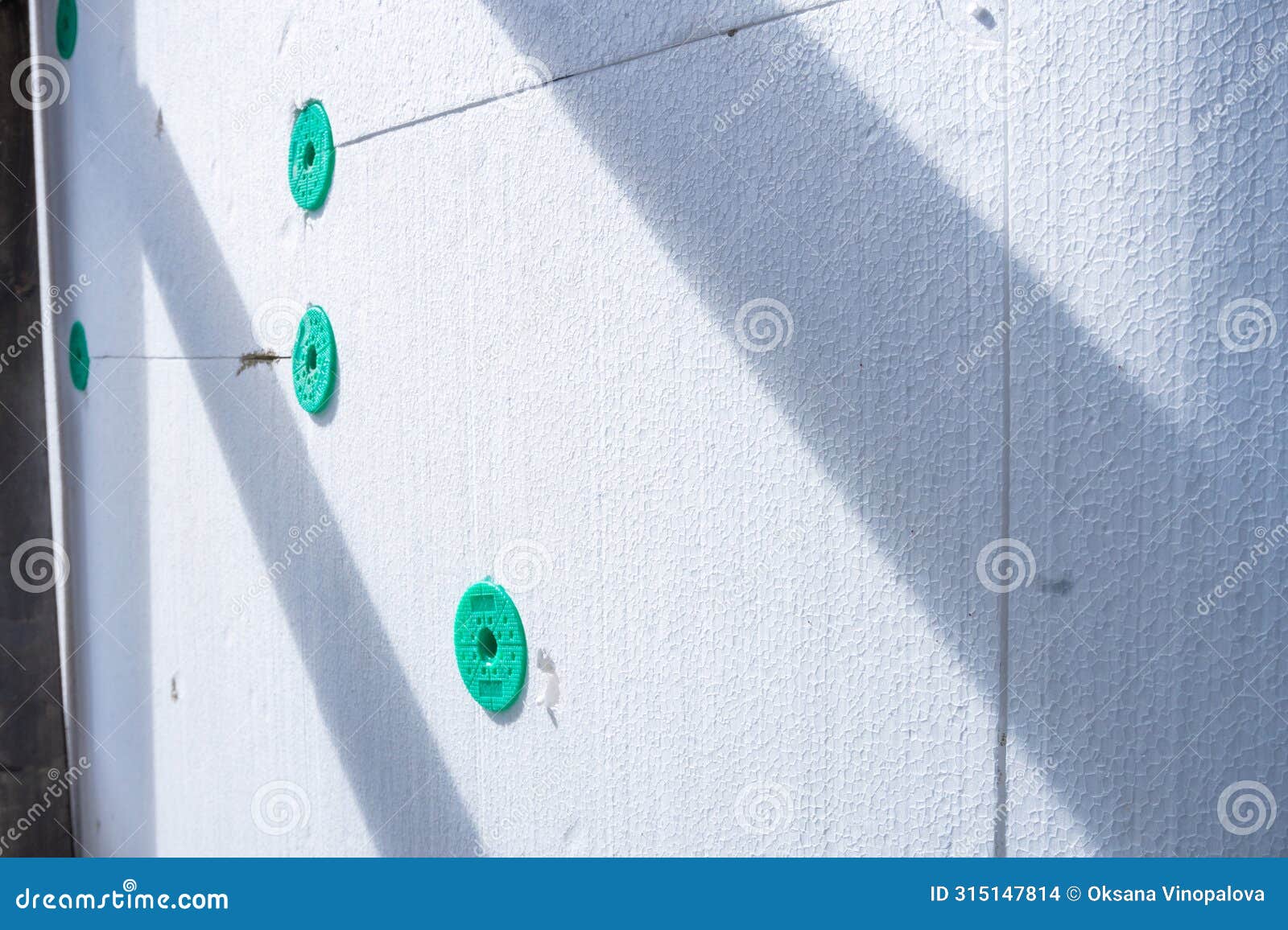 Installing Rigid Styrofoam Insulation Board for Energy Saving of the ...