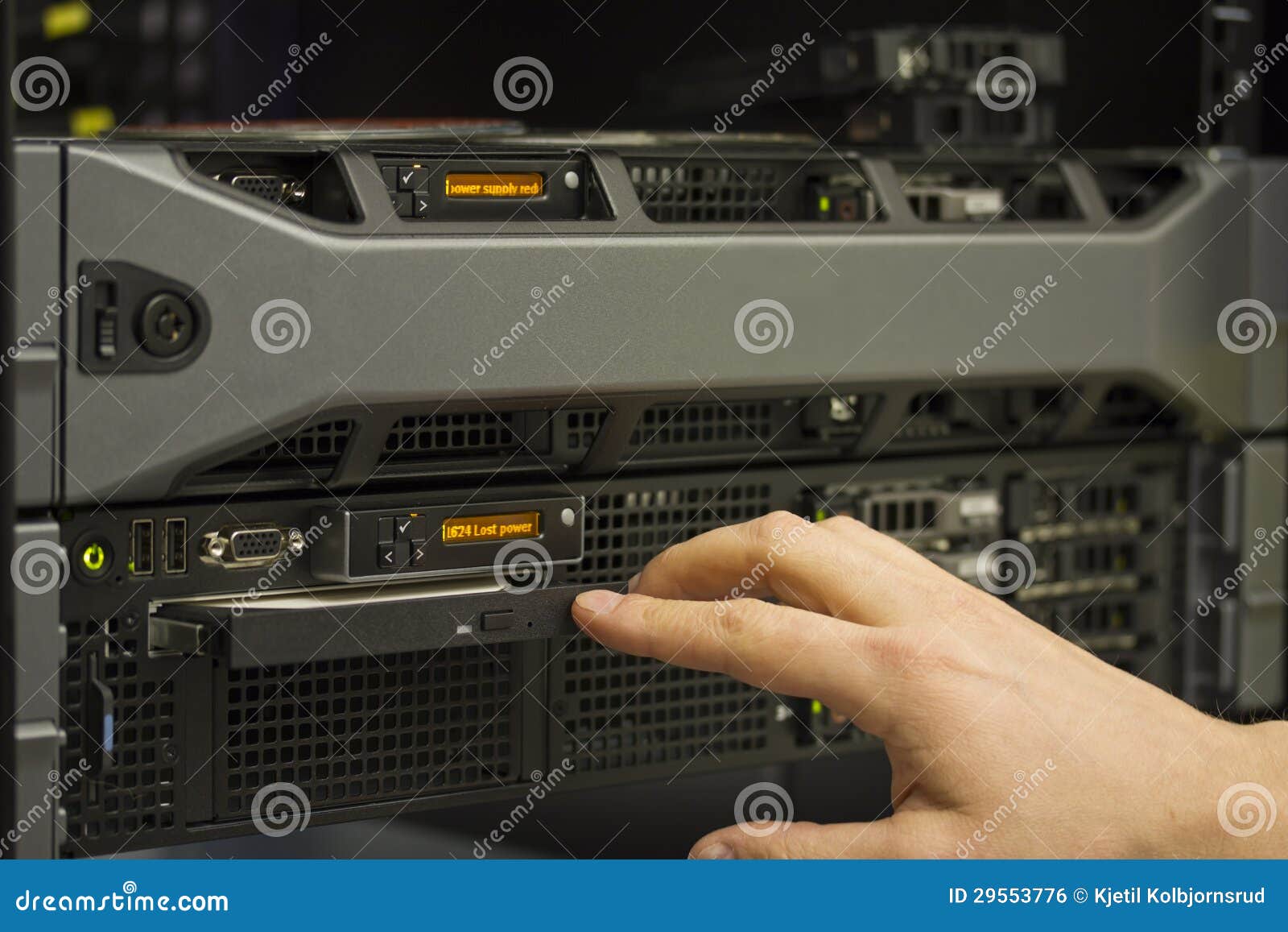 Installing Server Hard Drive Royalty-Free Stock Photo | CartoonDealer ...
