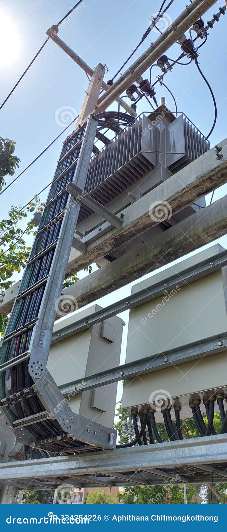 Installing a Transformer and Arranging the Wiring To Be Safe Stock ...