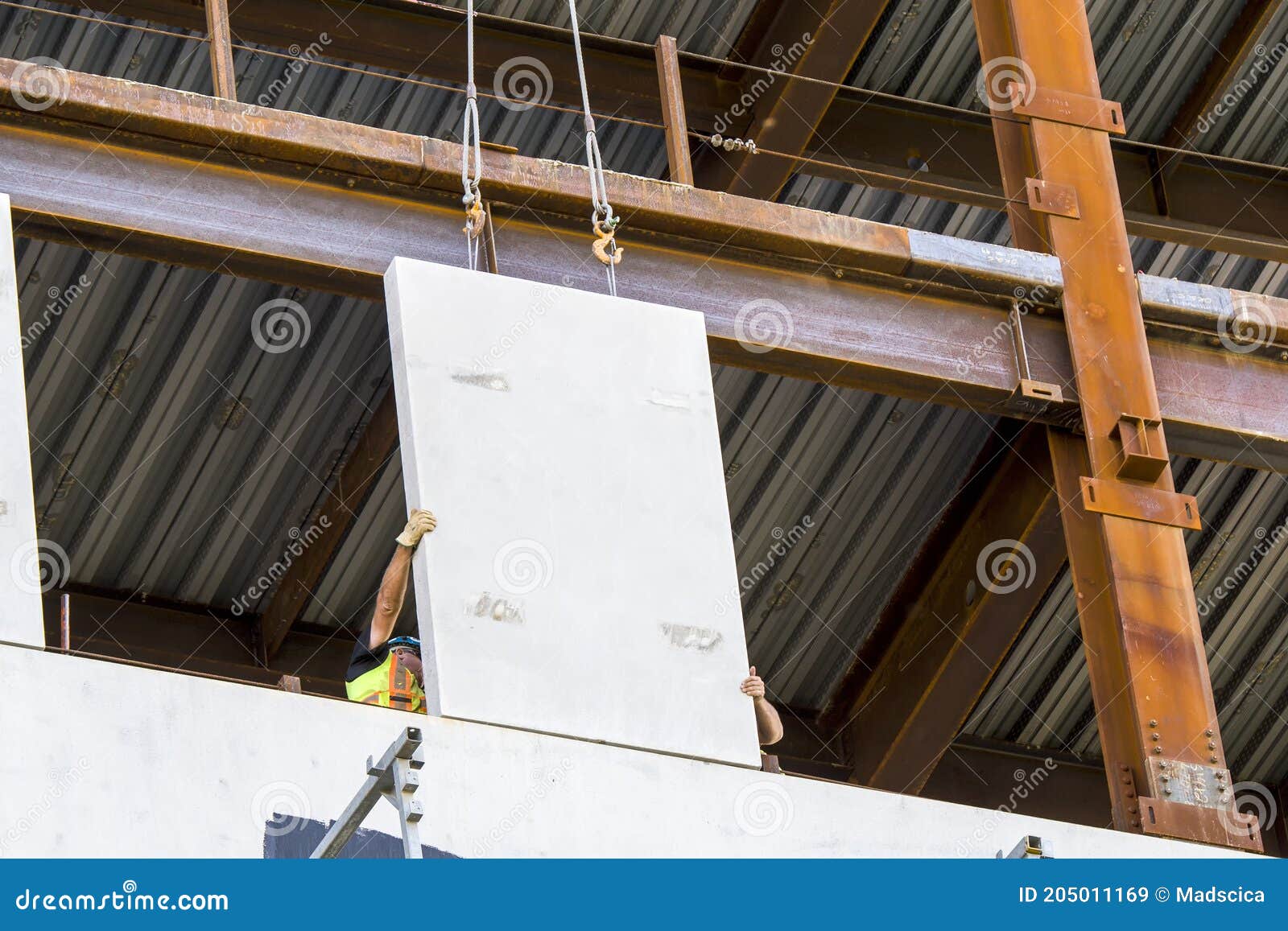 External Hoists Used In Building Construction To Bring Work Materials ...