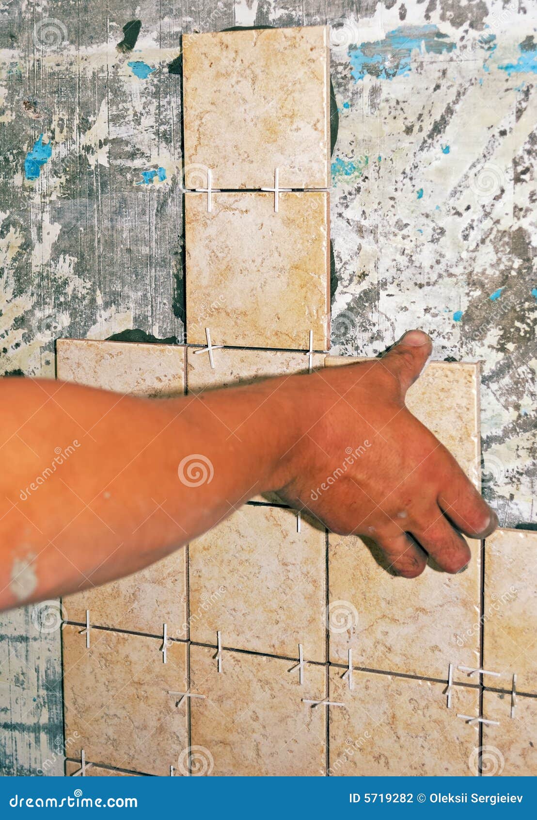 Installs ceramic tiles stock photo. Image of house, collar - 5719282