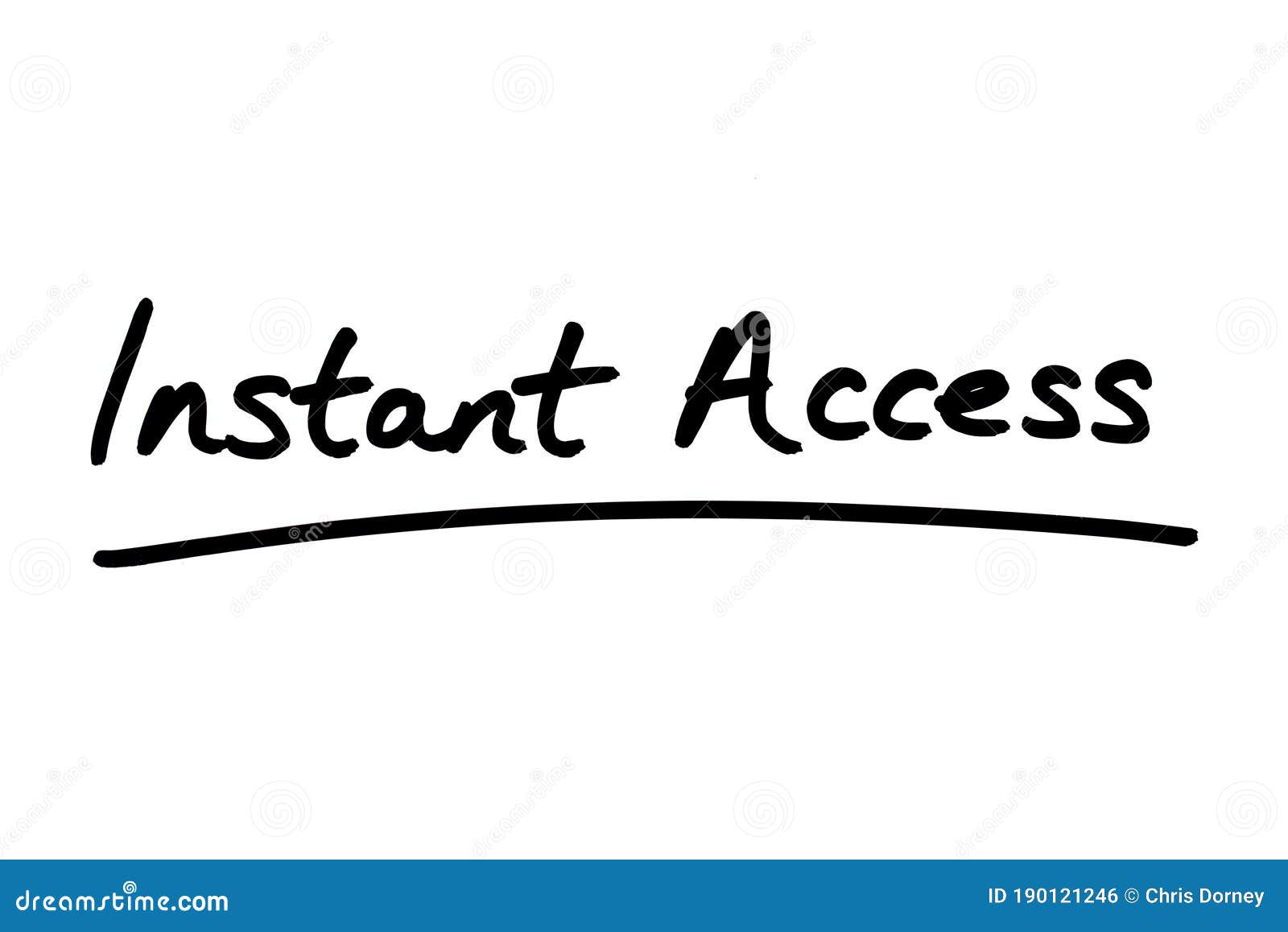 Instant Access stock illustration. Illustration of access - 190121246