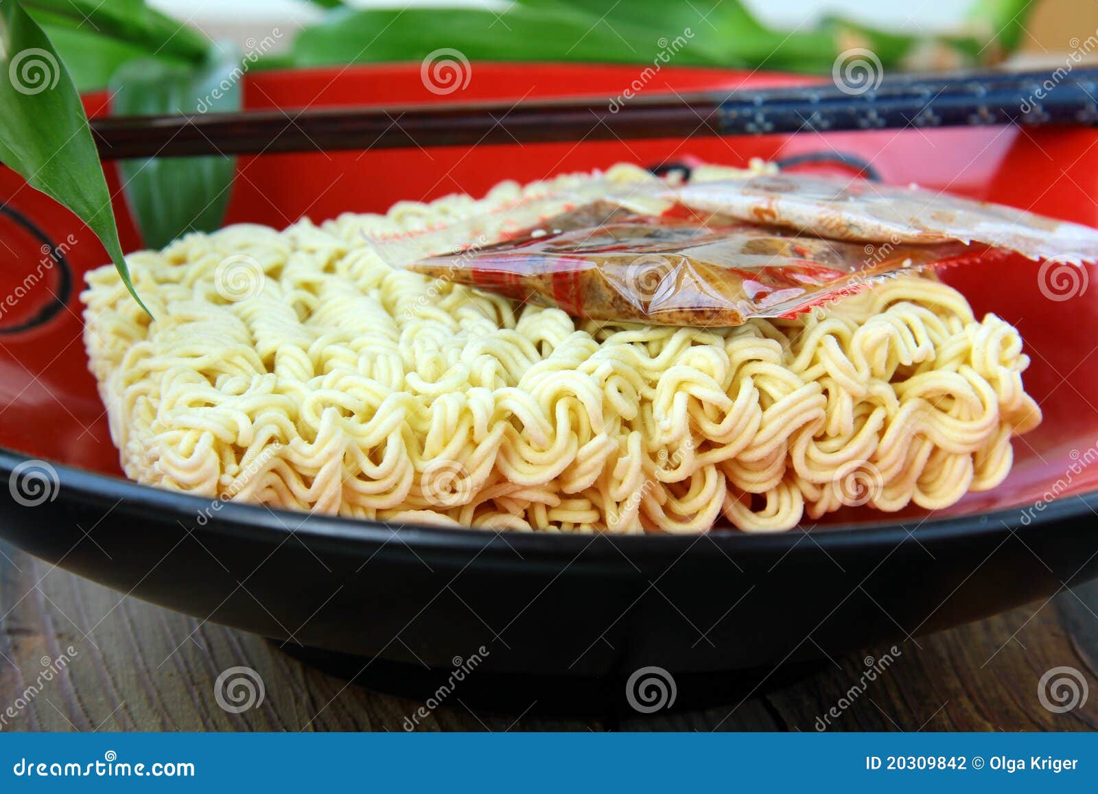 Instant Asian Noodle Fast Food with Chopsticks Stock Photo - Image of ...