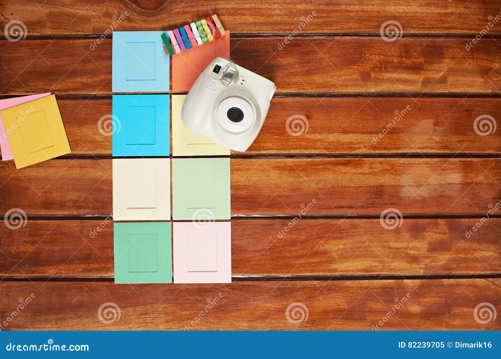 Instant Camera with Colorful Frames Stock Image - Image of trip ...