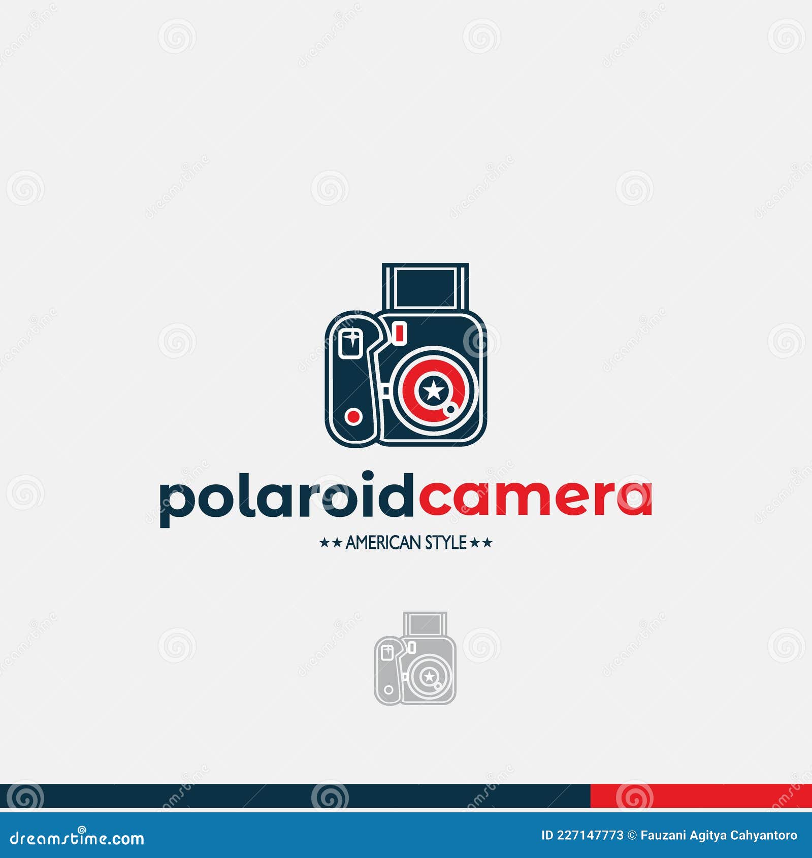 Instant Camera Flat American Style Logo Vector Stock Vector ...