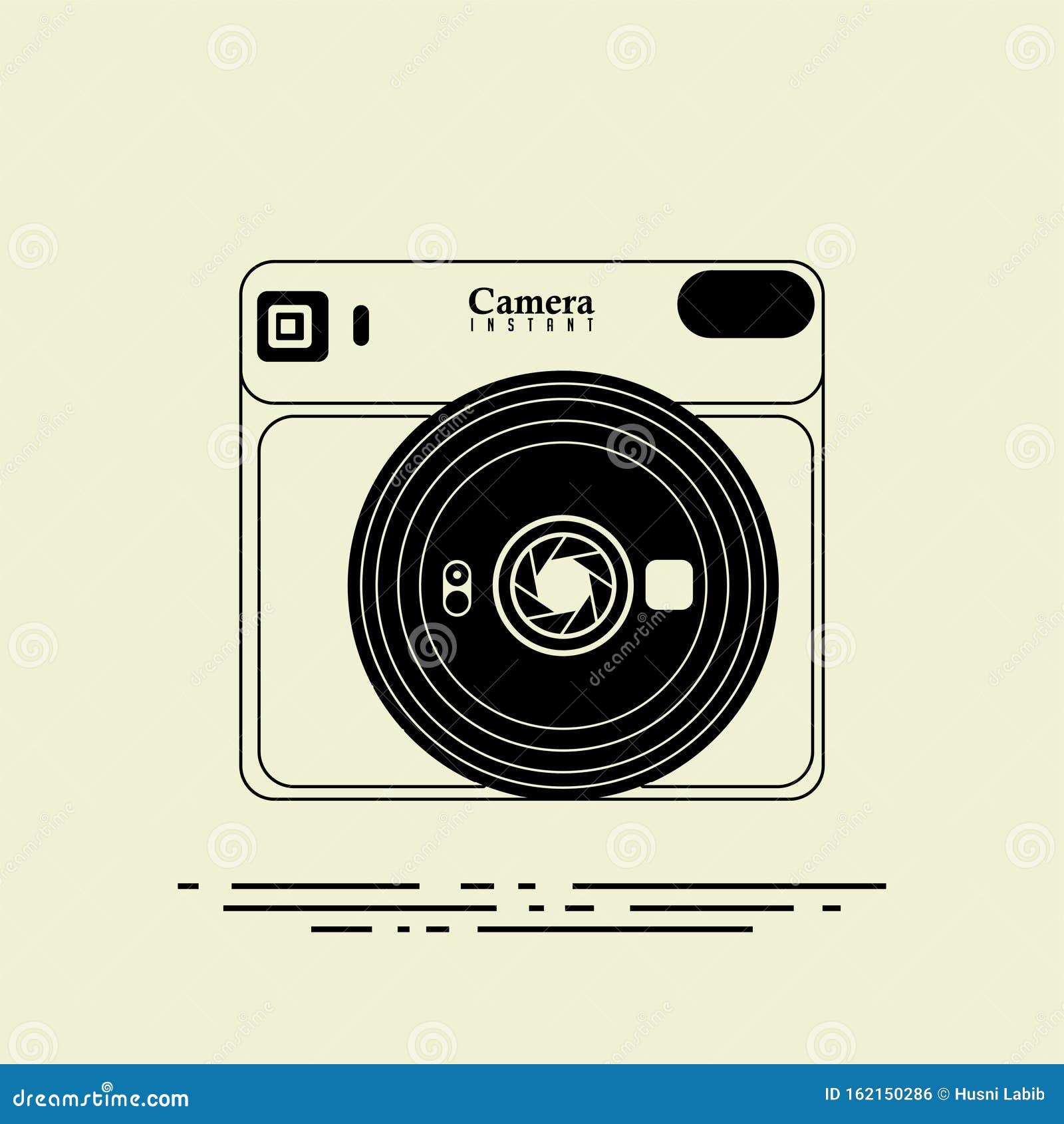 Instant Camera Template Vector Stock Vector - Illustration of graphic ...
