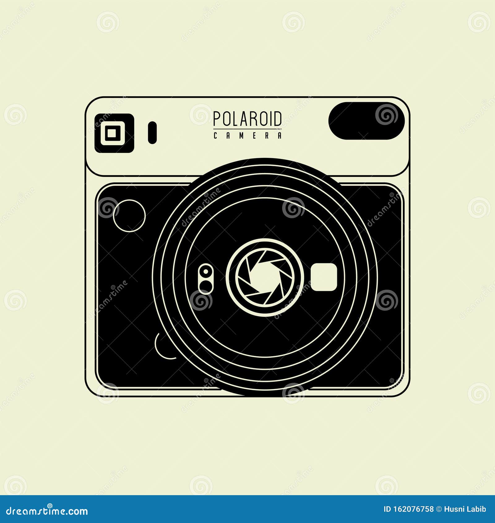 Instant Camera Template Vector Stock Vector - Illustration of bridge ...