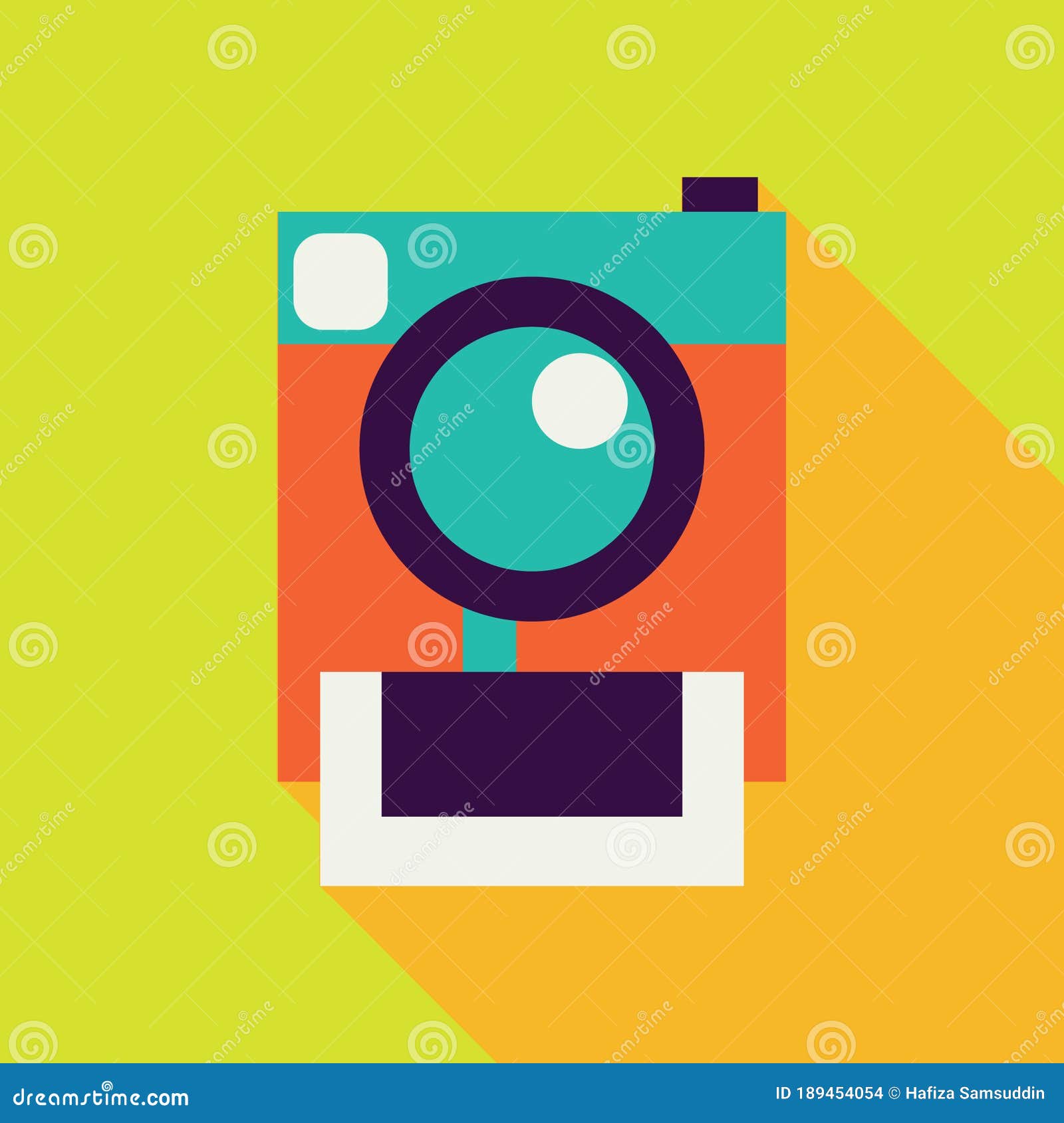 Instant Camera. Vector Illustration Decorative Design Stock Vector ...