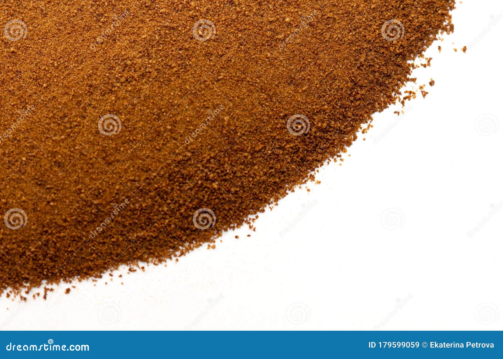 Instant Chicory on a White Background Close-up. Copy Space. Flat Lay ...