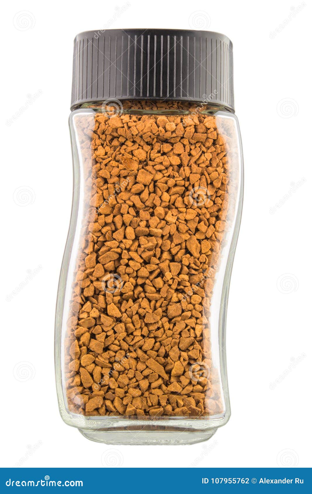 Instant Coffee in a Glass Jar. Stock Photo - Image of dark, gourmet ...
