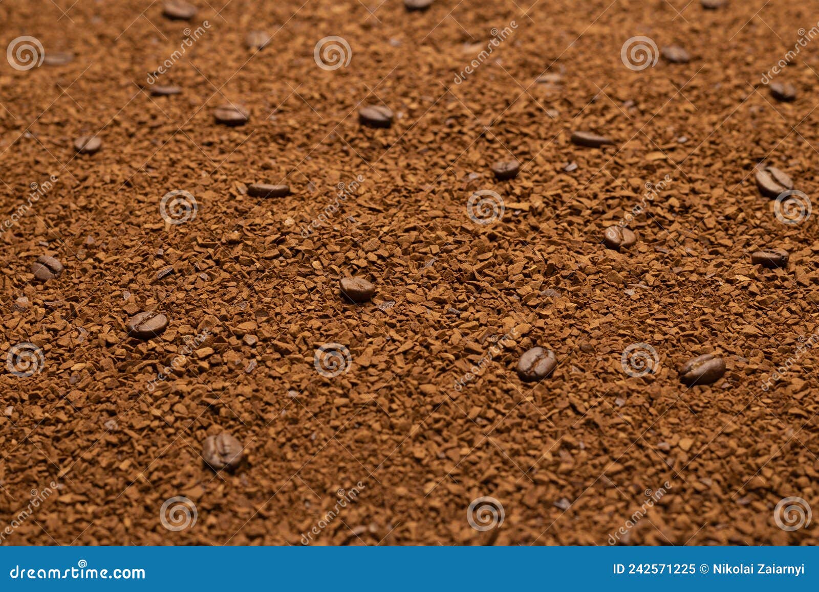 Instant Coffee Isolated on a Background Stock Image - Image of ...