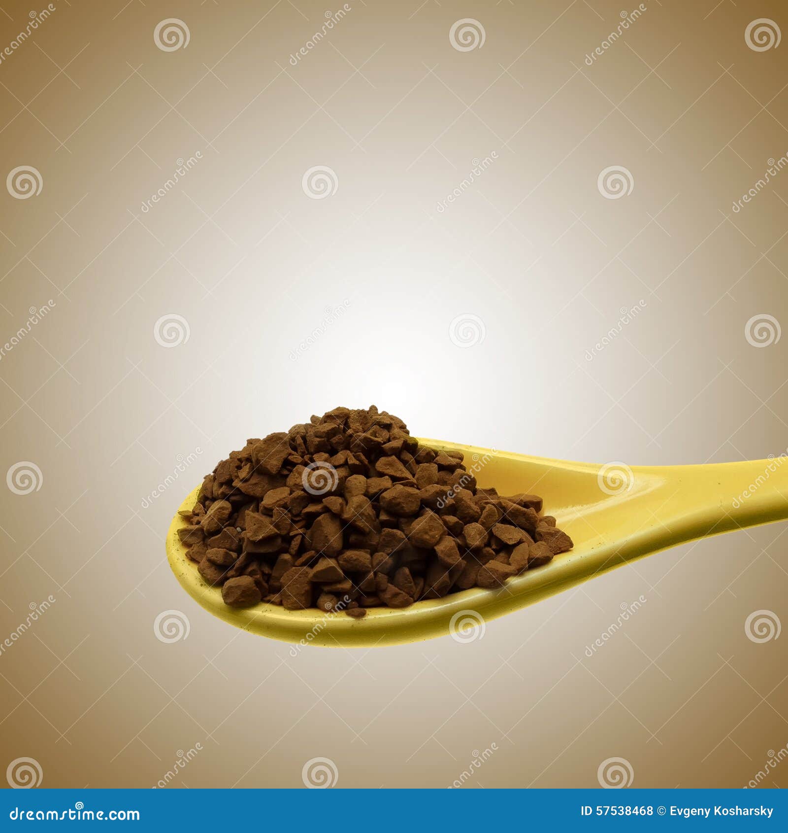 Instant Coffee in the Spoon Stock Photo - Image of restaurant, isolated ...