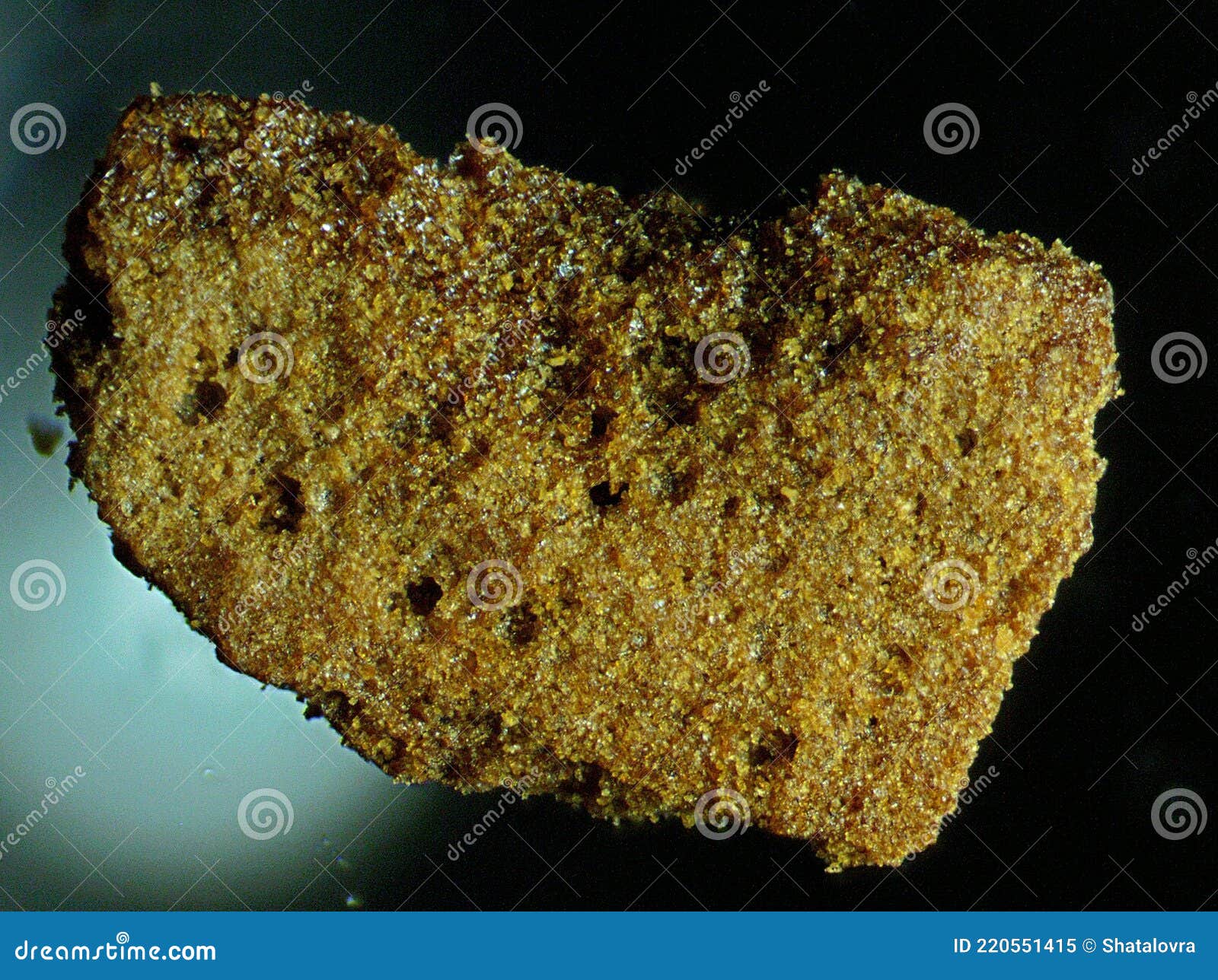 Instant Coffee Under a Digital Microscope. Stock Image - Image of micro ...