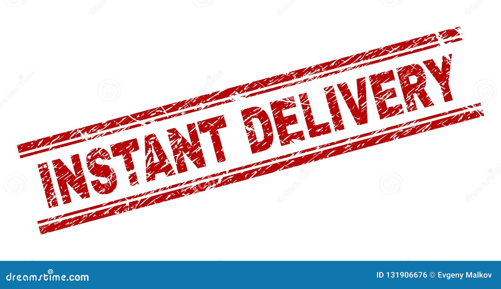 Grunge Textured INSTANT DELIVERY Stamp Seal Stock Vector - Illustration ...
