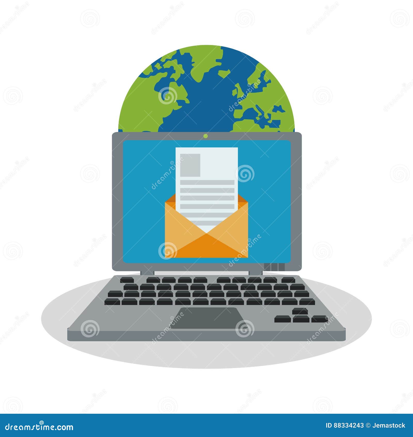 Instant Messaging Related Icons Image Stock Illustration - Illustration ...