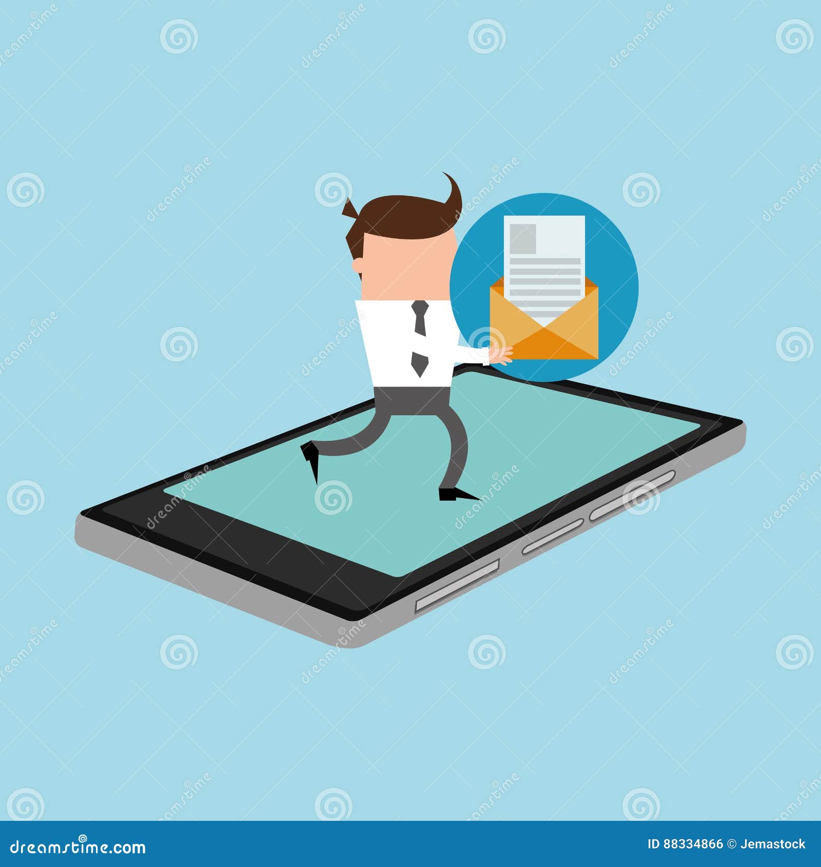 Instant Messaging Related Icons Image Stock Illustration - Illustration ...