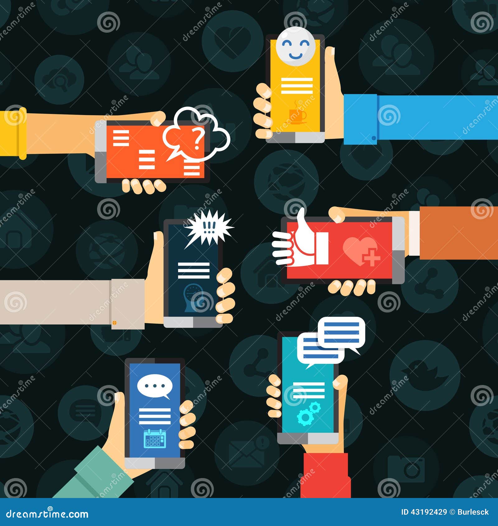 Instant messenger stock vector. Illustration of expression - 43192429