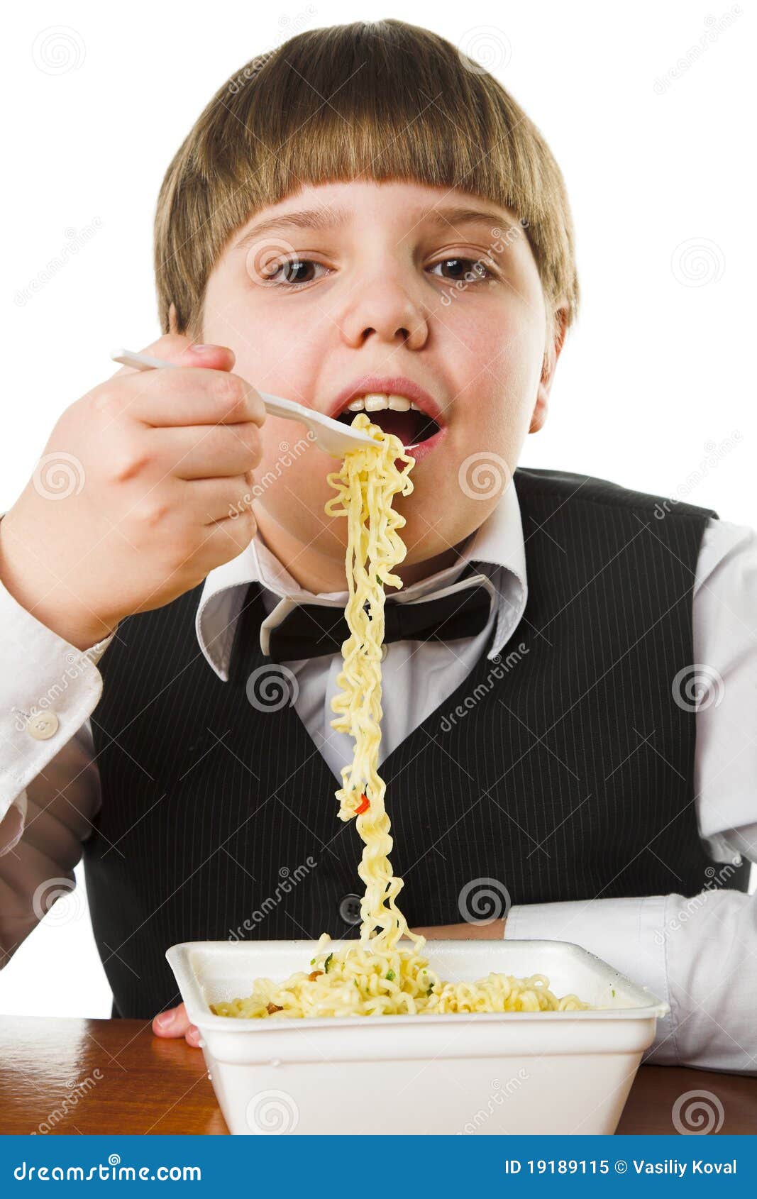 Instant noodle stock image. Image of fastfood, fork, caucasian - 19189115