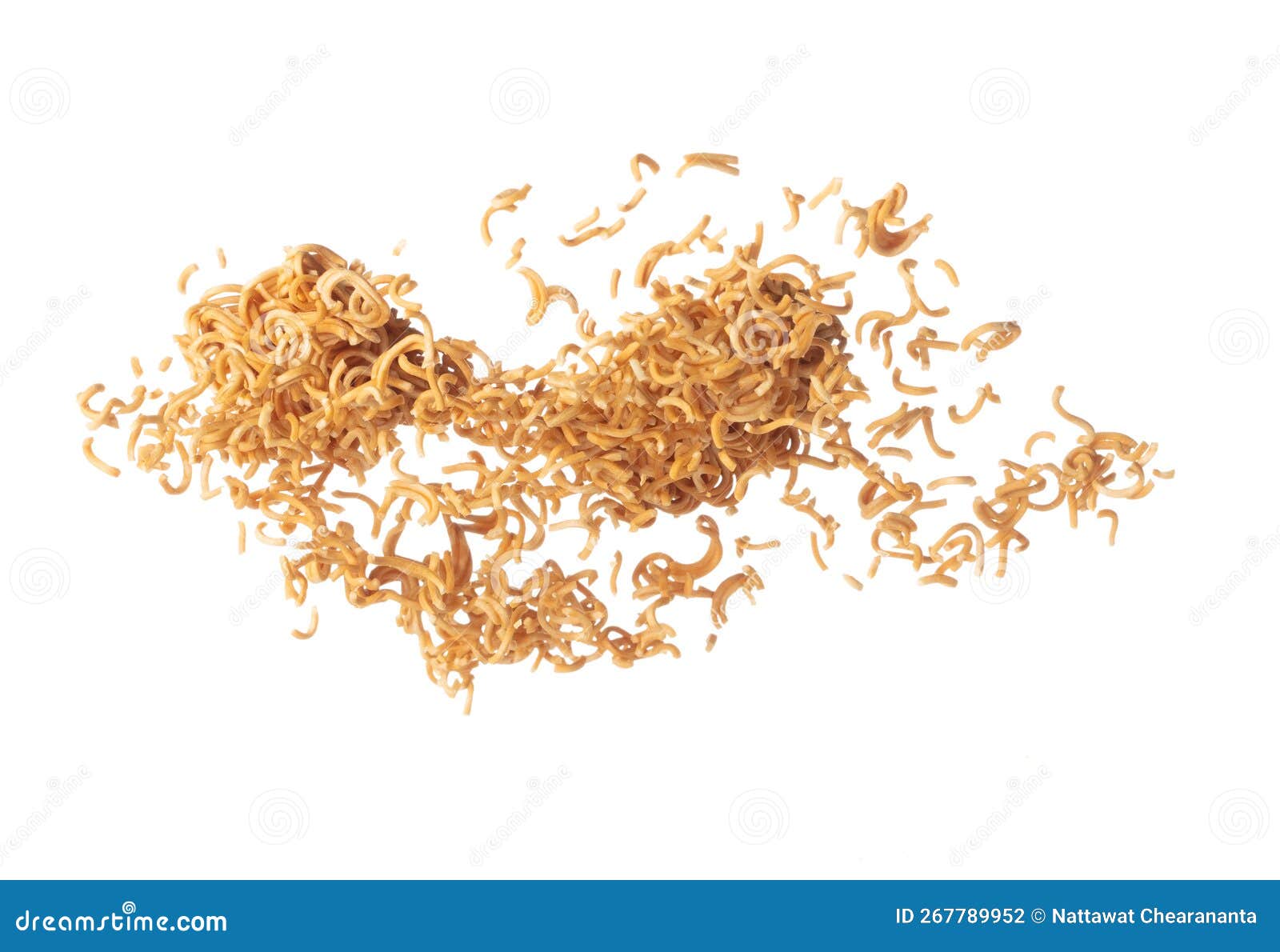 Instant Noodle Fly Explosion, Yellow Instant Noodle Float Explode ...