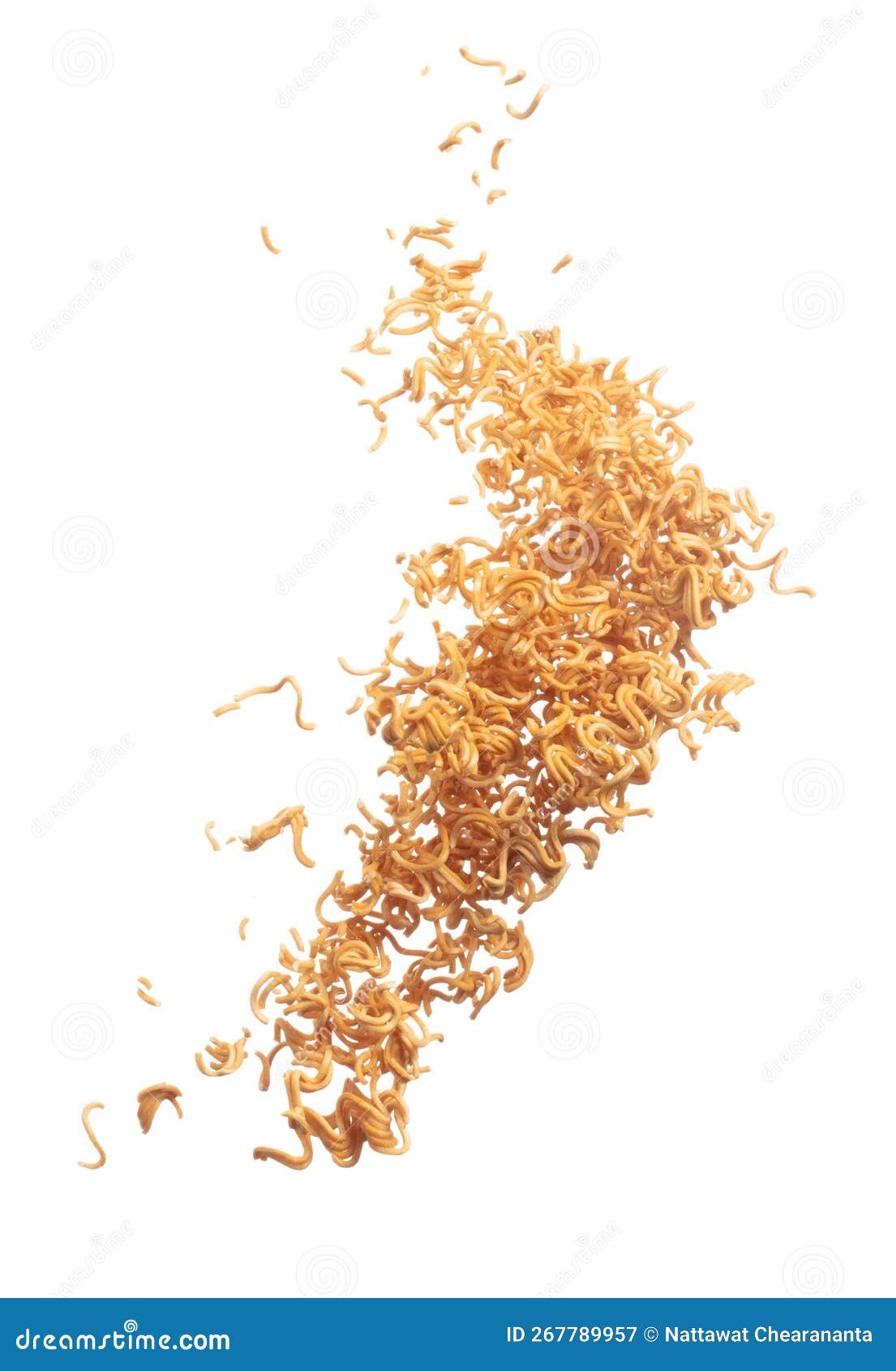 Instant Noodle Fly Explosion, Yellow Instant Noodle Float Explode ...