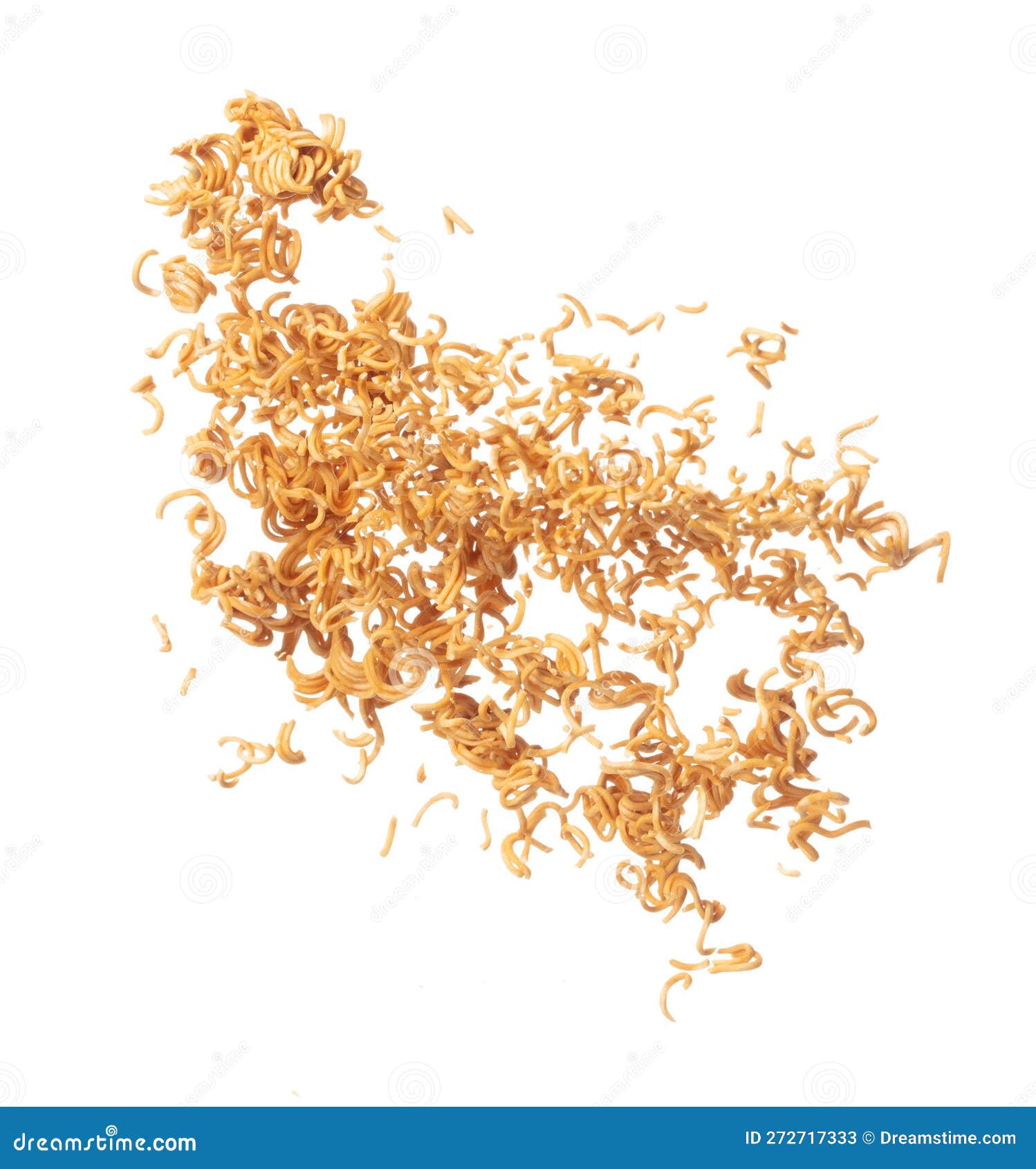 Instant Noodle Fly Explosion, Yellow Instant Noodle Float Explode ...