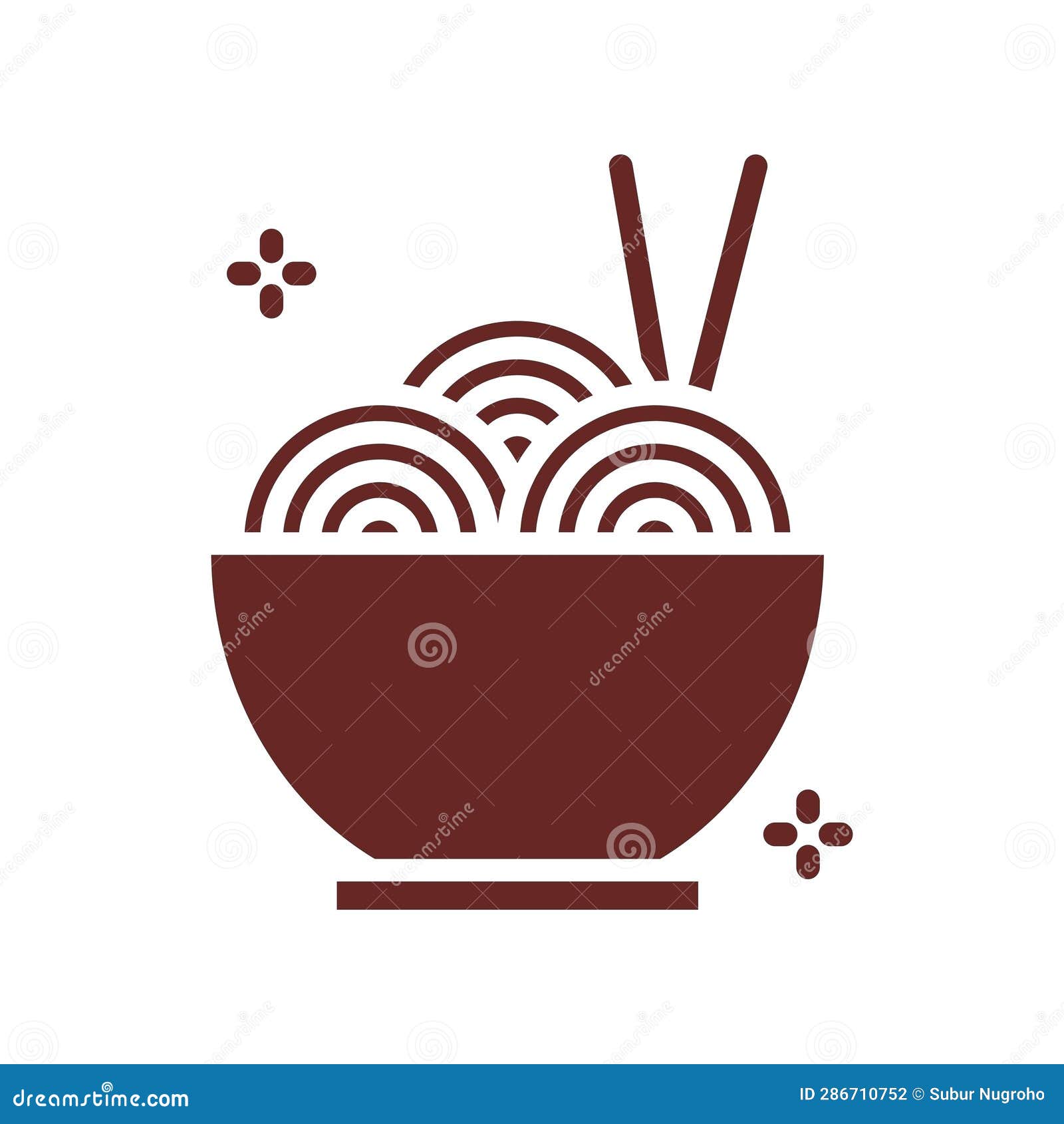 Instant Noodle Icon Asian Traditional Pasta Image Stock Illustration ...