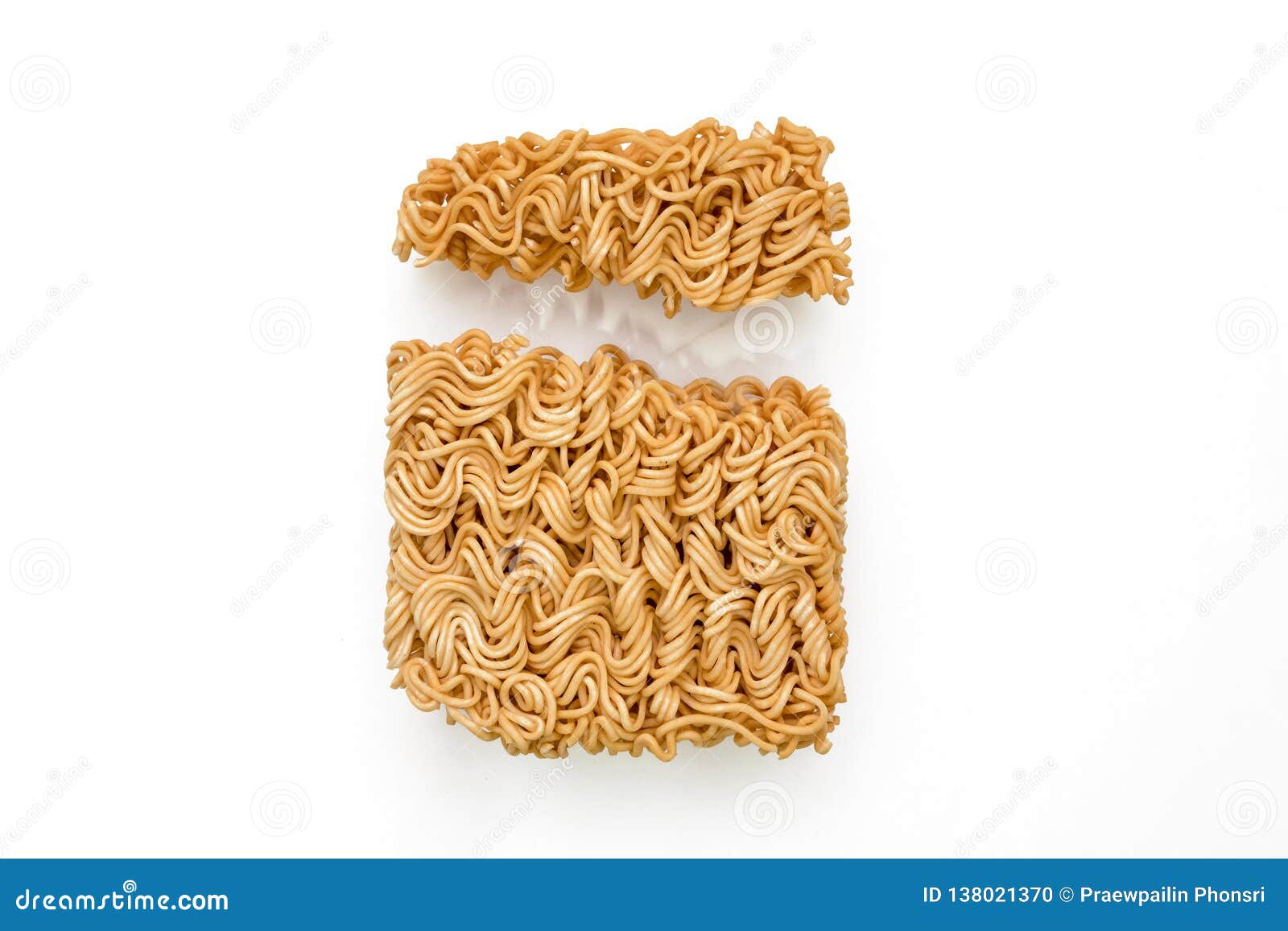 Instant Noodles Isolated on a White Background Stock Photo - Image of ...