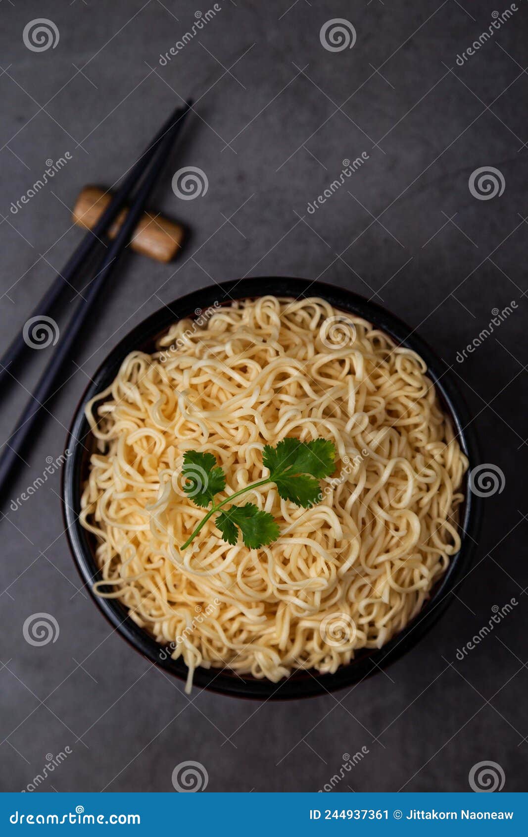 Instant Noodles are Ready To Serve on the Table Stock Image - Image of ...