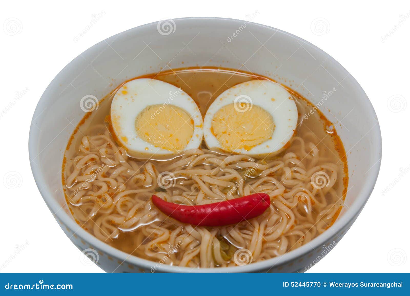 Instant Noodles and Smiley Face. Stock Photo - Image of instant, fresh ...