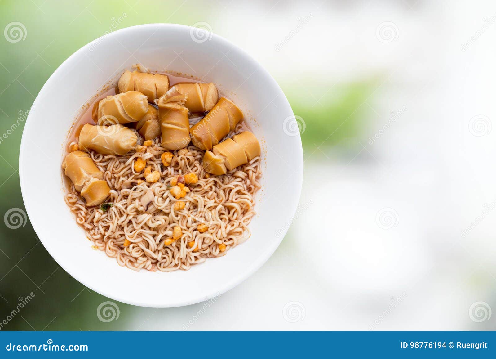 Instant noodles top view. stock photo. Image of lunch - 98776194
