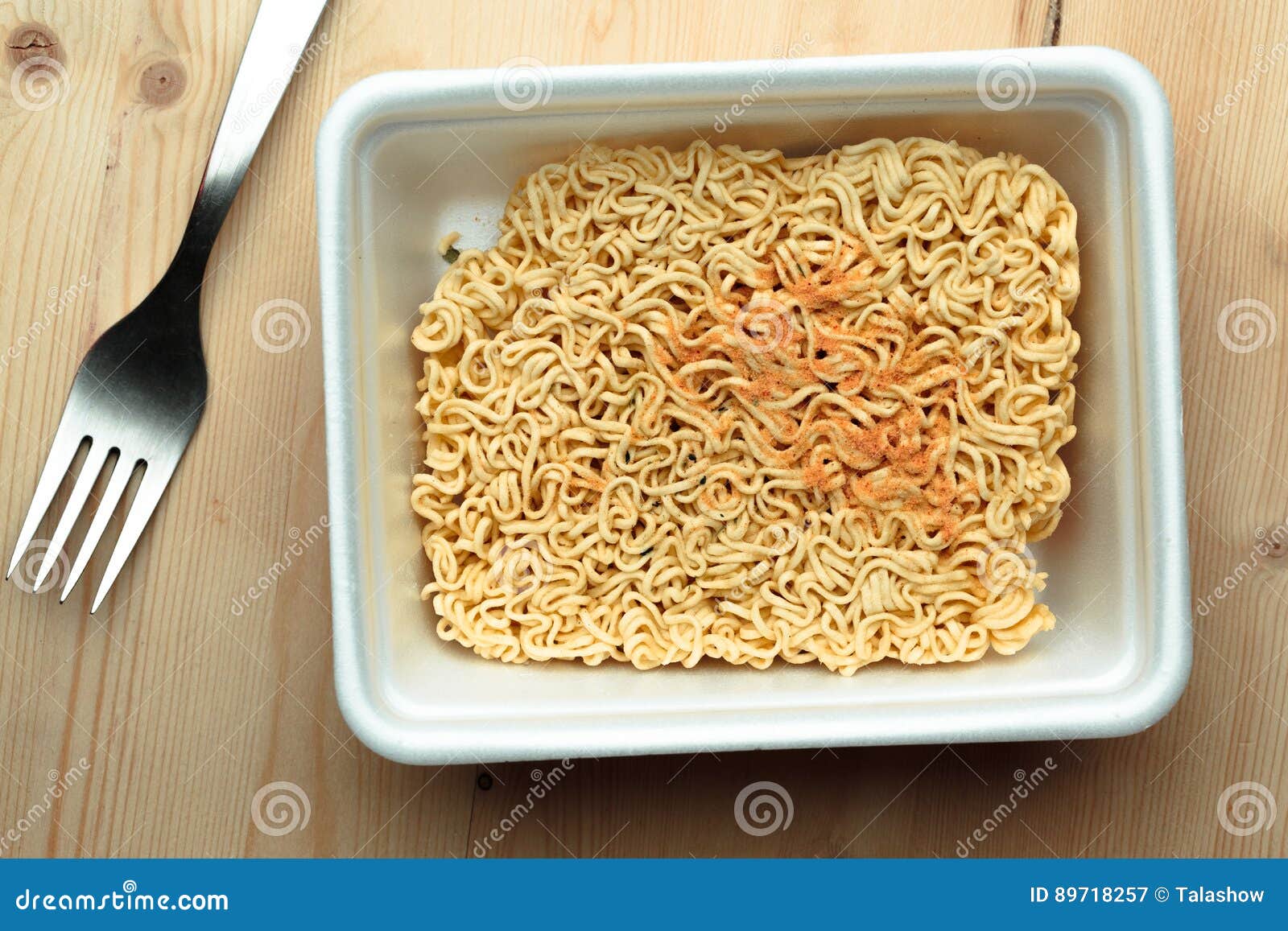 Instant Noodles on a Wooden Table. Stock Image - Image of food, kitchen ...