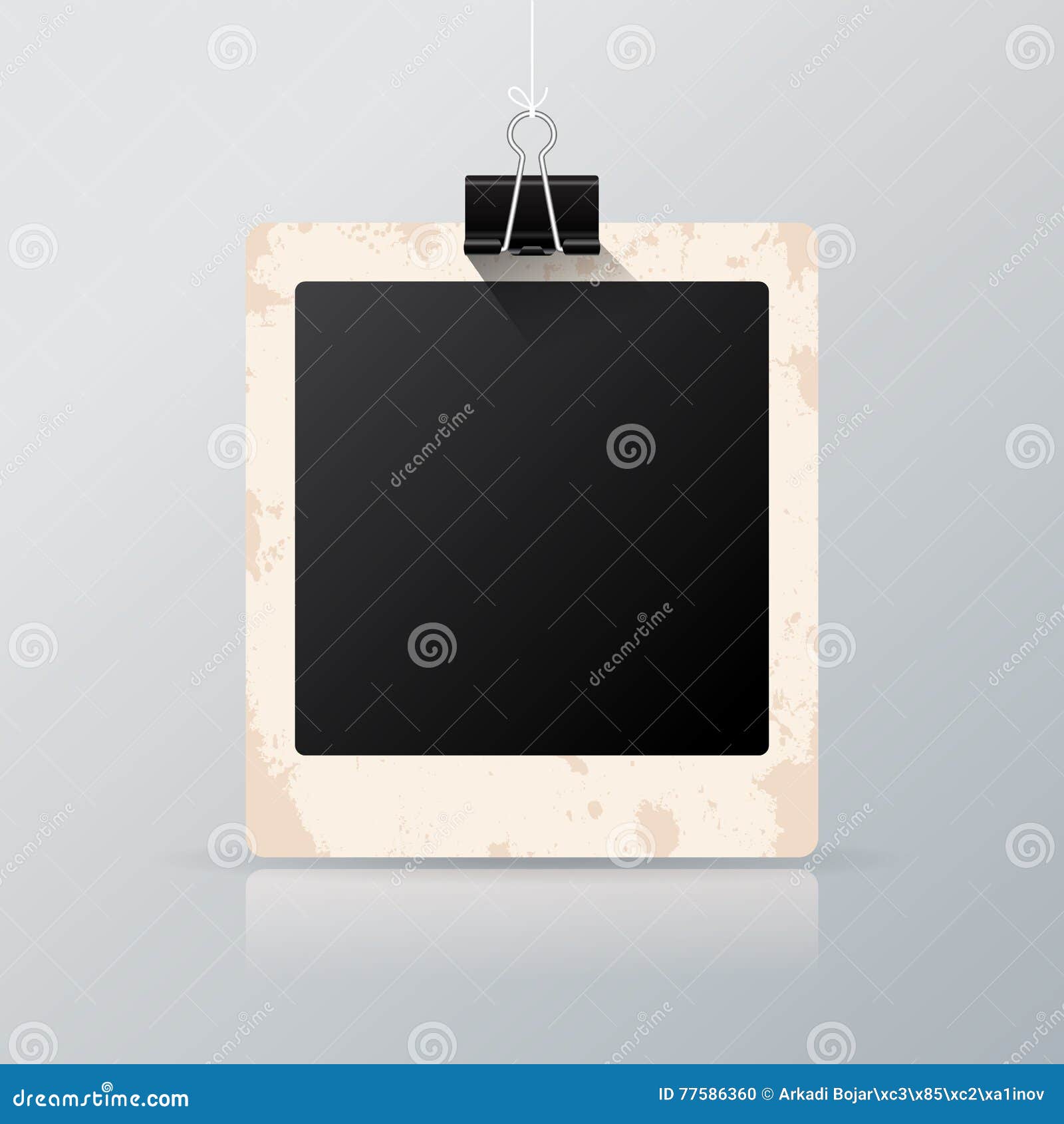 Instant Photo Card Illustration Stock Vector - Illustration of display ...