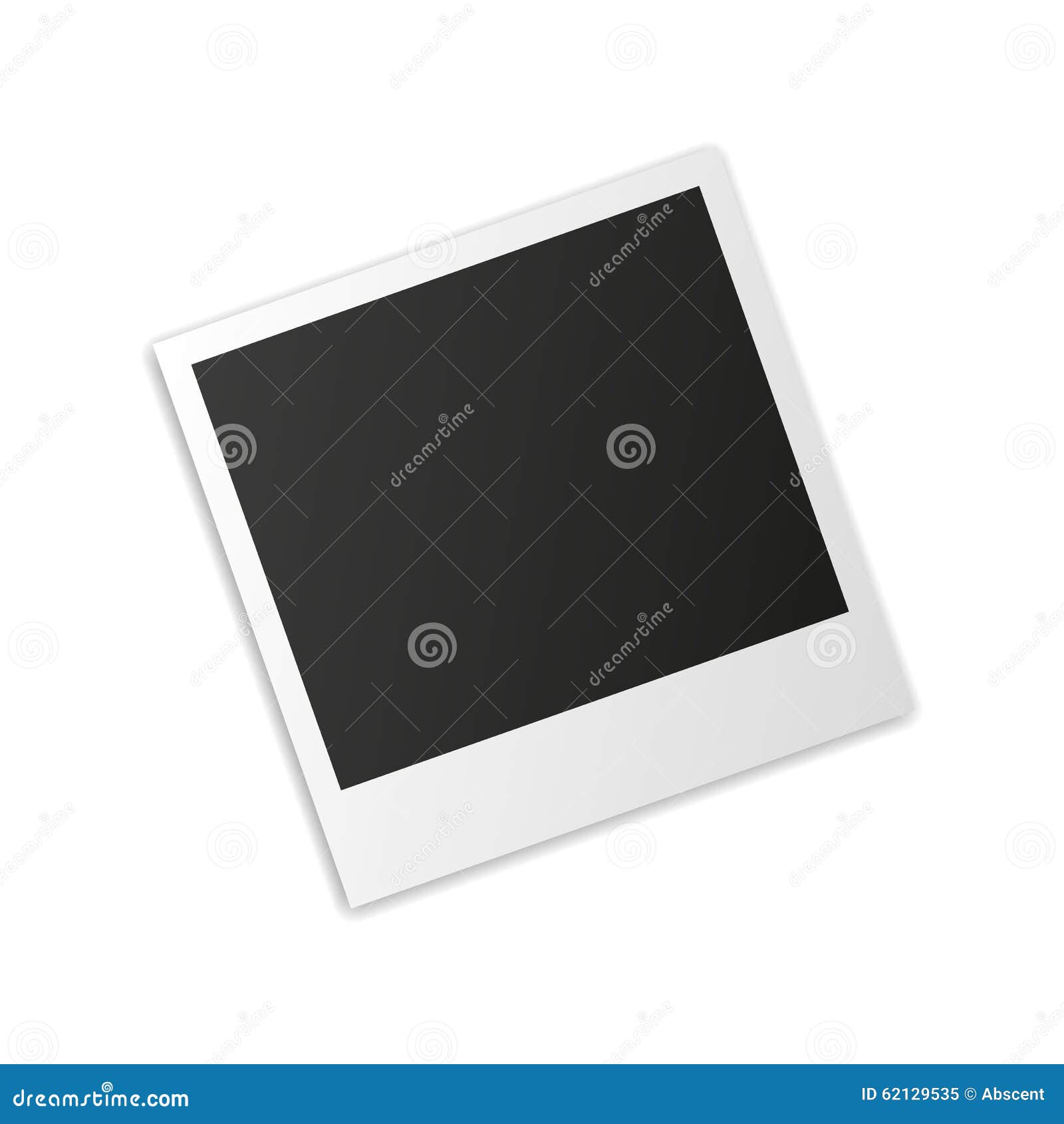 Instant photo frame stock vector. Illustration of panel - 62129535