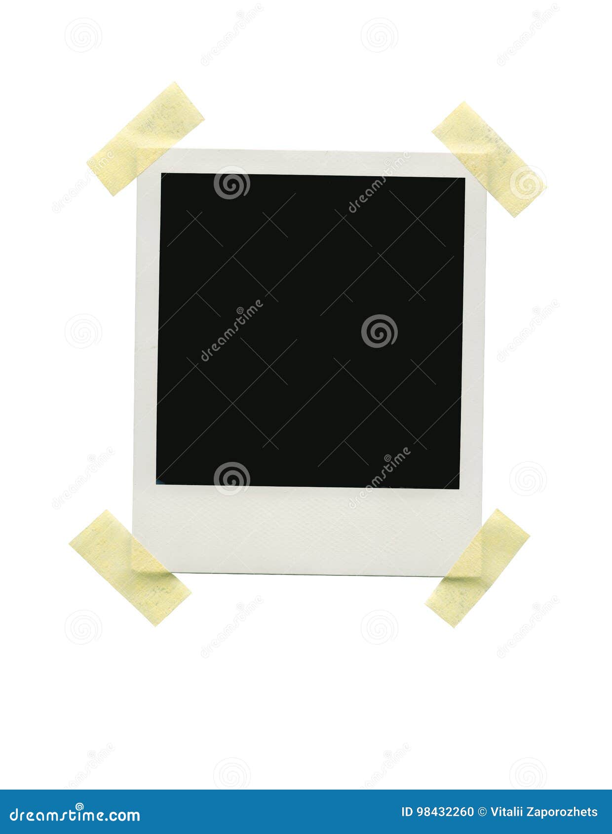 Instant Photo Frame Template. Stock Photo - Image of movie ...